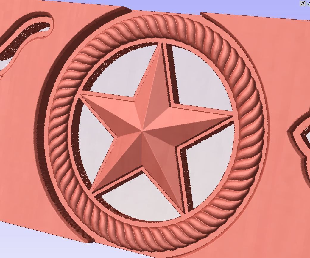 Western Style Gate Header 3D model 3D printable | CGTrader