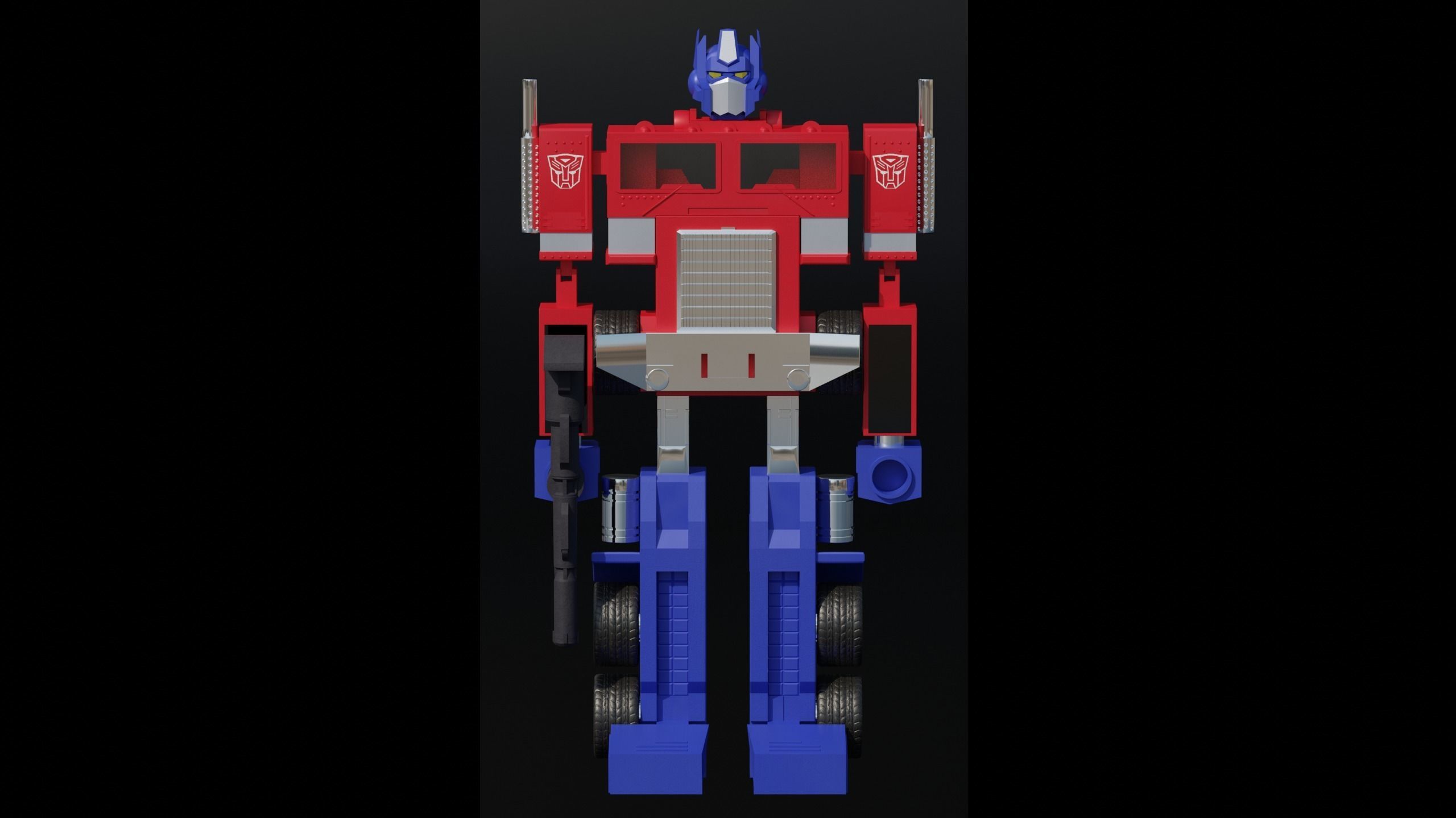 90s Optimus Prime Model 3D model rigged | CGTrader