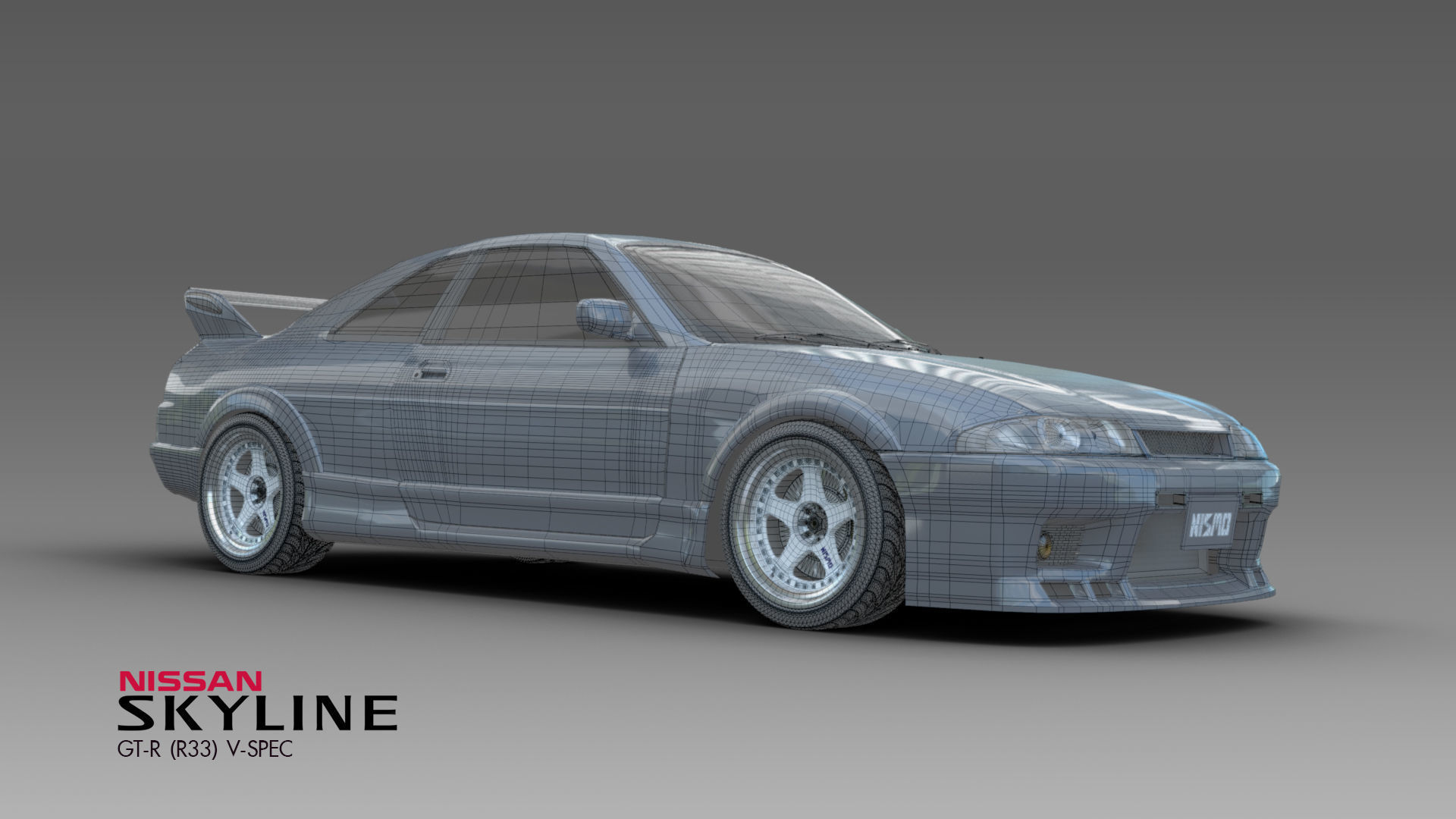 3D model Nissan Skyline GT-R R33 V-Spec VR / AR / low-poly | CGTrader