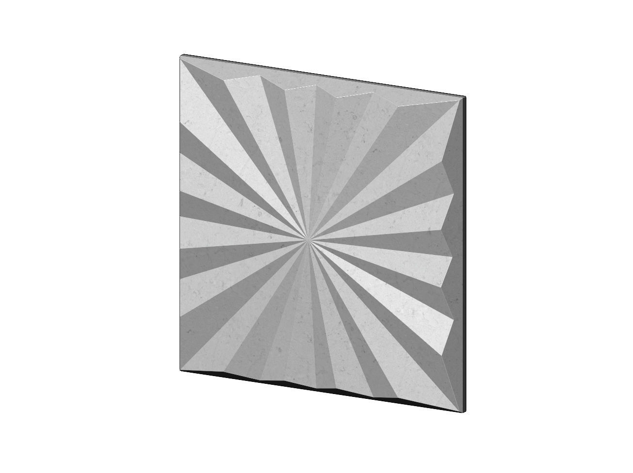 Faceted decor panel relief 3D model 3D printable | CGTrader