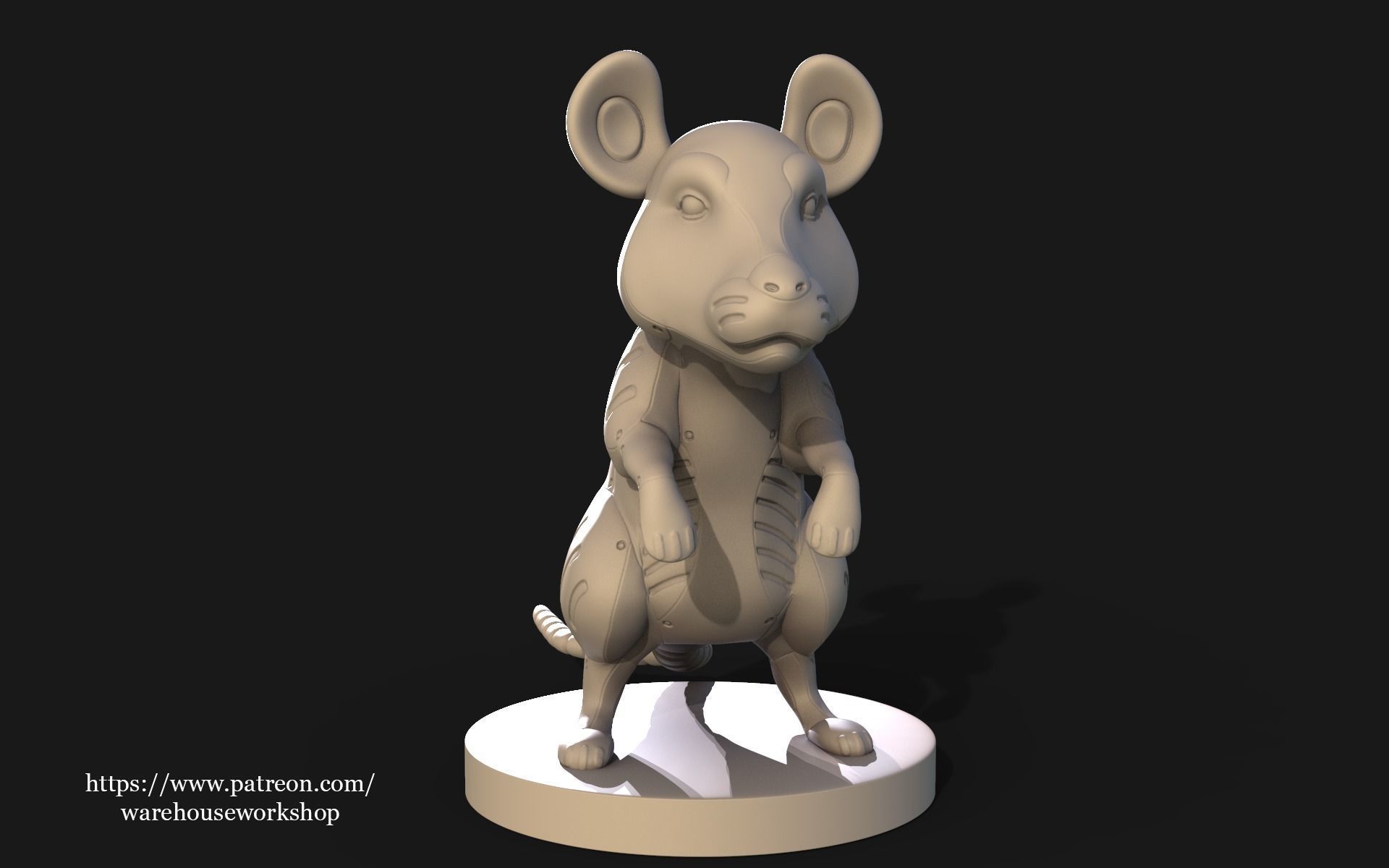 Cyber Mouse free 3D model 3D printable | CGTrader