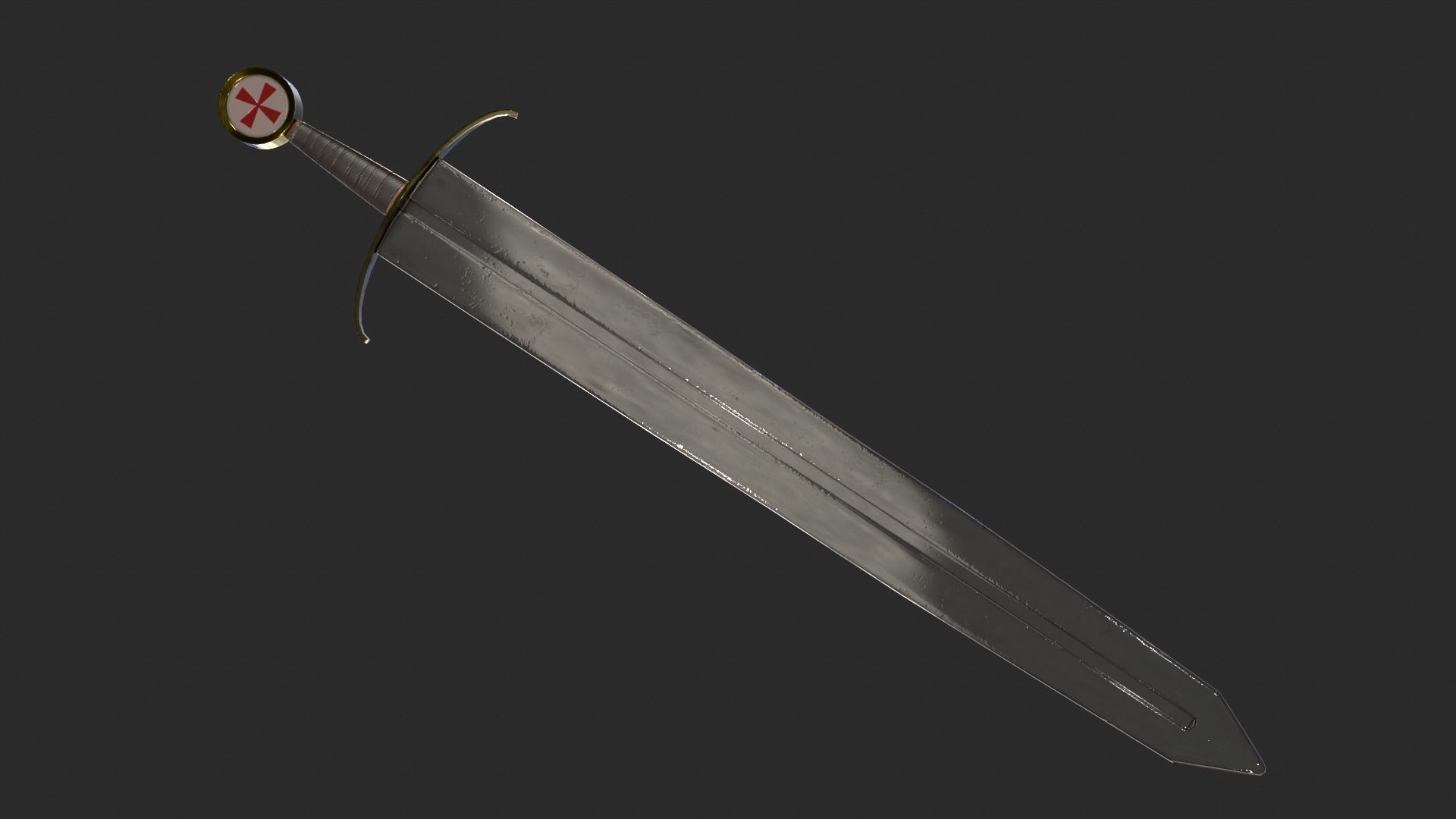 3D model Knights Templar Sword VR / AR / low-poly | CGTrader