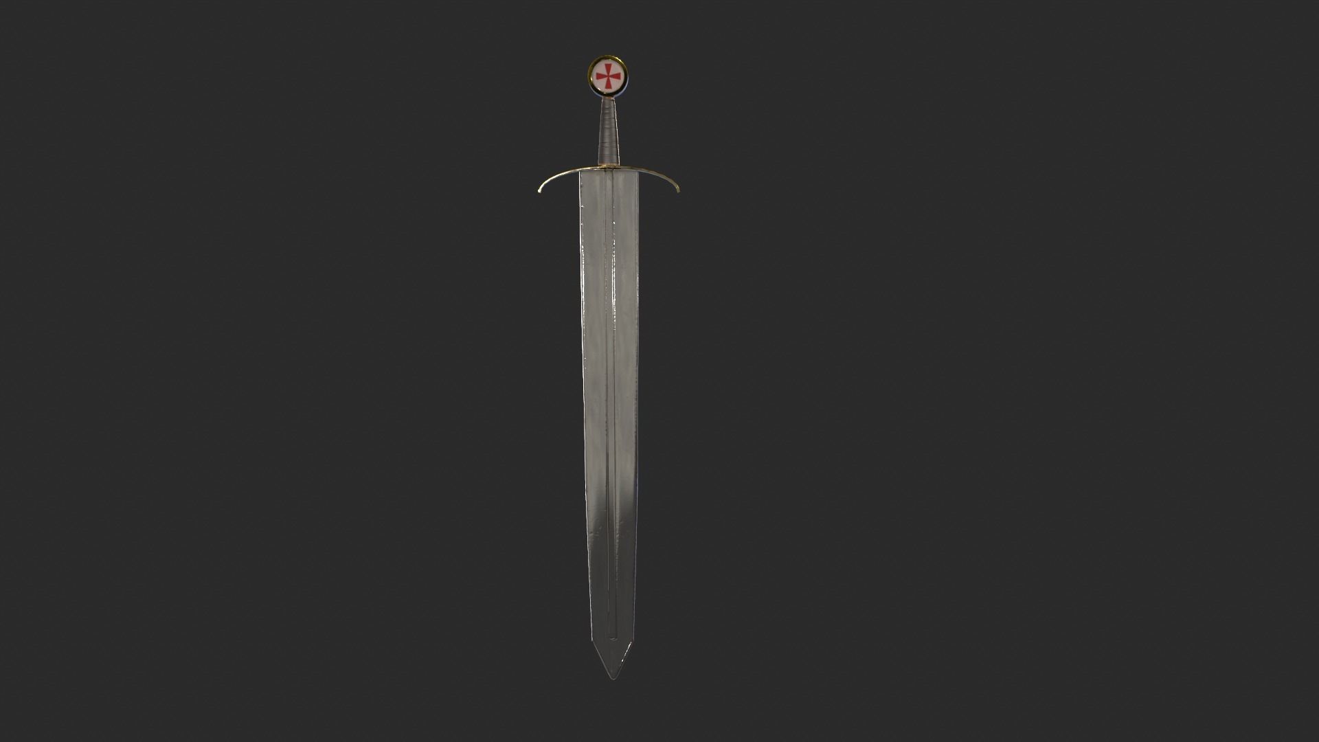 3D model Knights Templar Sword VR / AR / low-poly | CGTrader