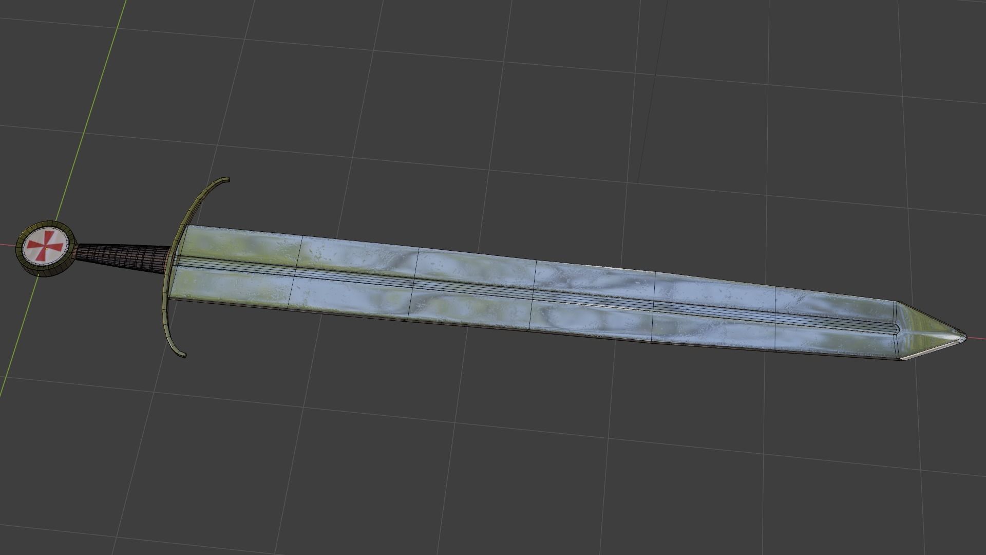 3D model Knights Templar Sword VR / AR / low-poly | CGTrader