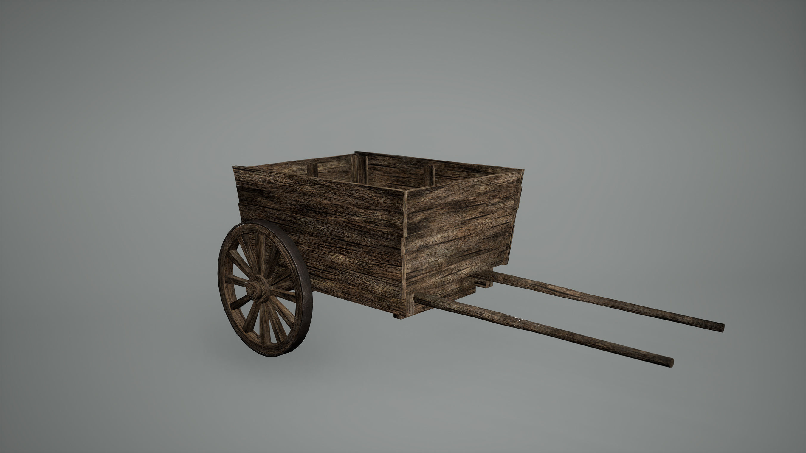 3D model Viking Cart Low Poly Game Ready VR / AR / low-poly | CGTrader