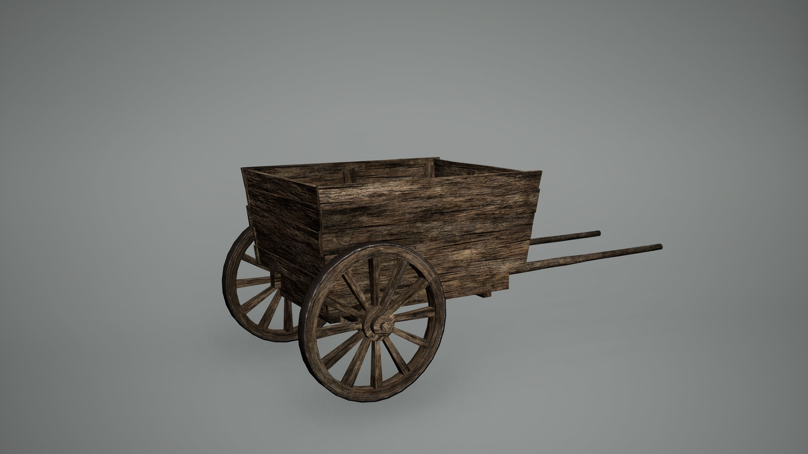 3D model Viking Cart Low Poly Game Ready VR / AR / low-poly | CGTrader