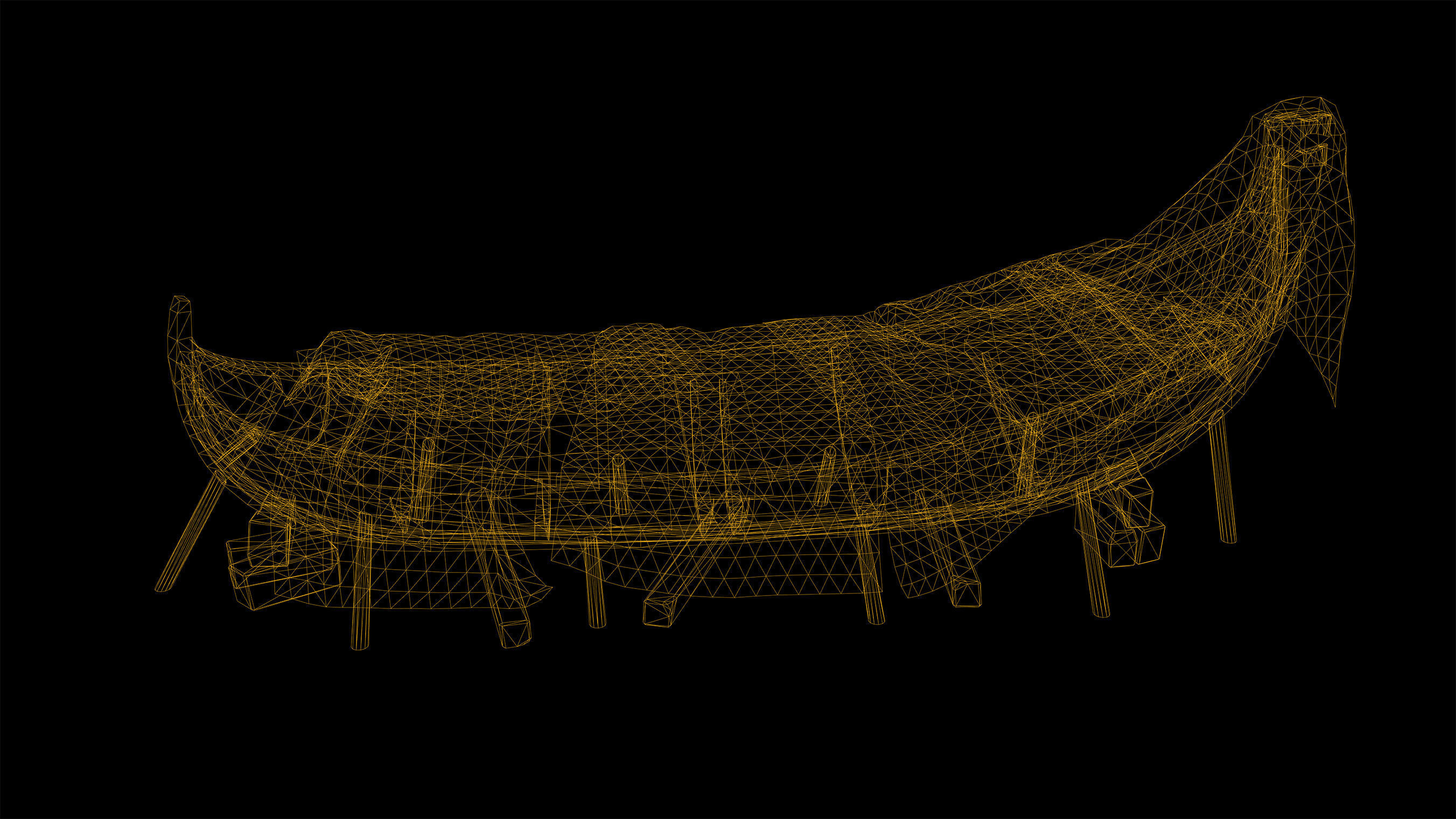 3D model Viking Wooden Bot Low Poly Game Ready VR / AR / low-poly ...