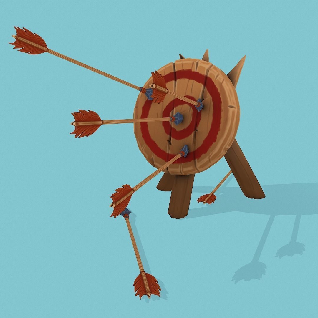 3D model Wooden Target Practice VR / AR / low-poly | CGTrader