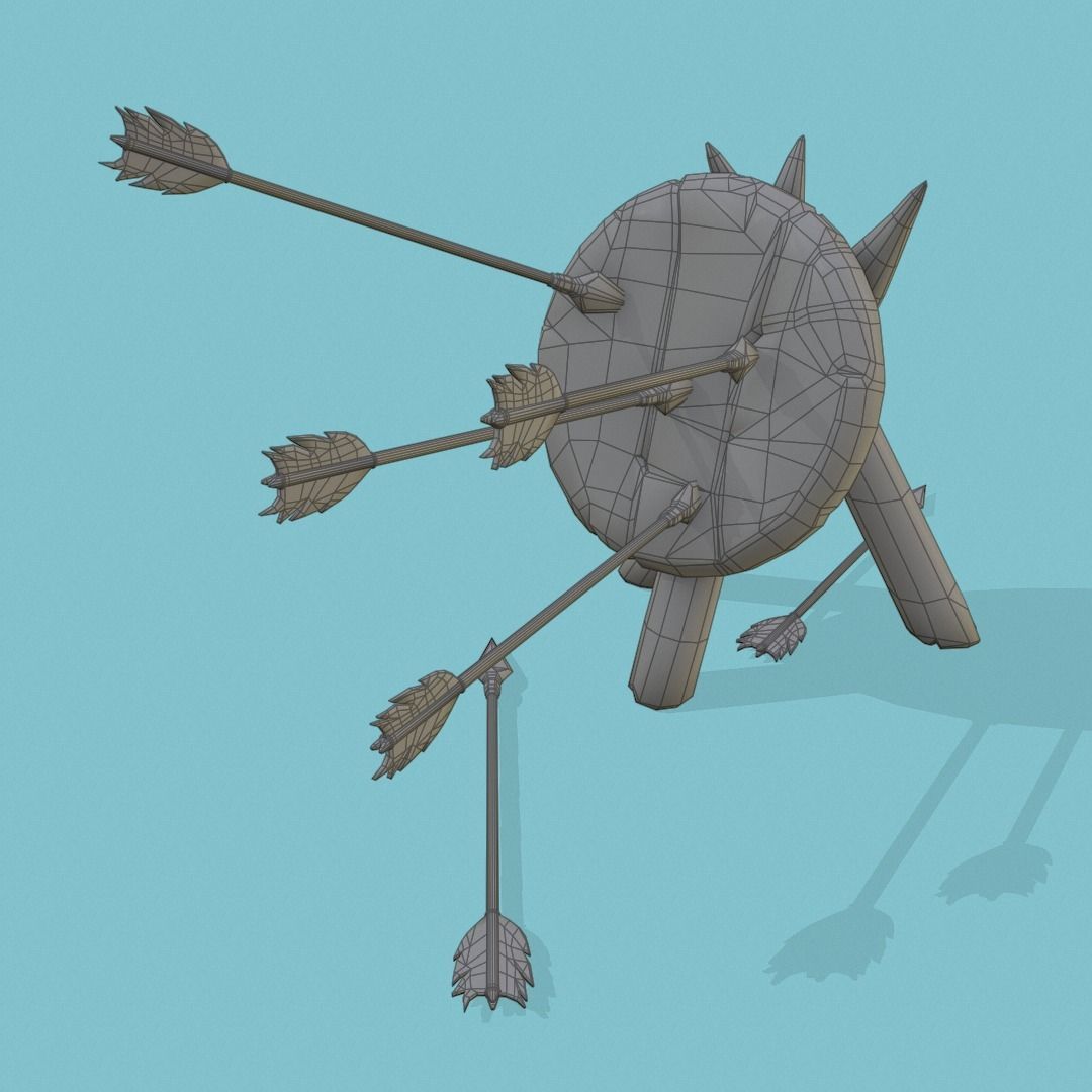 3D model Wooden Target Practice VR / AR / low-poly | CGTrader