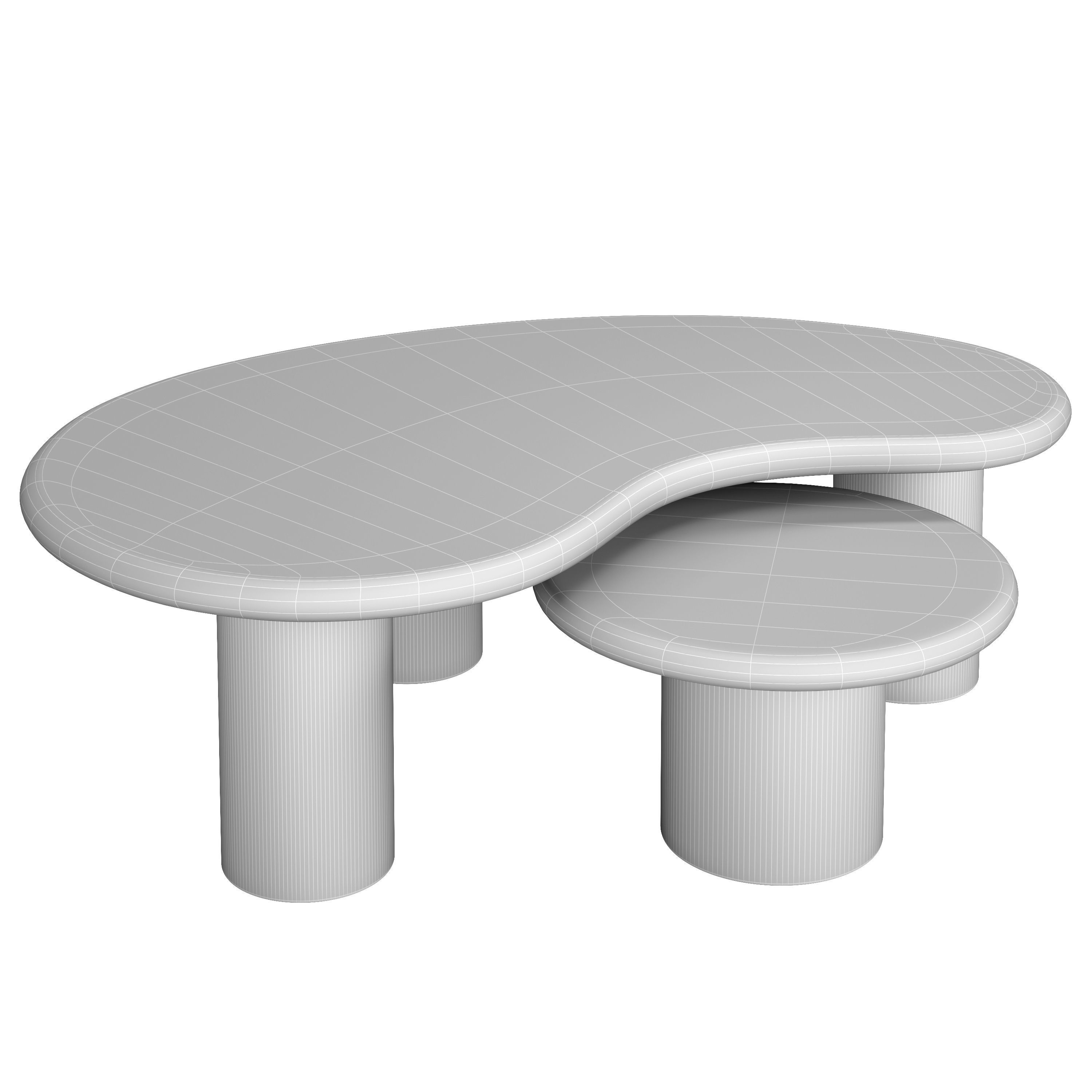 Travertine Puddle tables by Anna Karlin 3D model | CGTrader