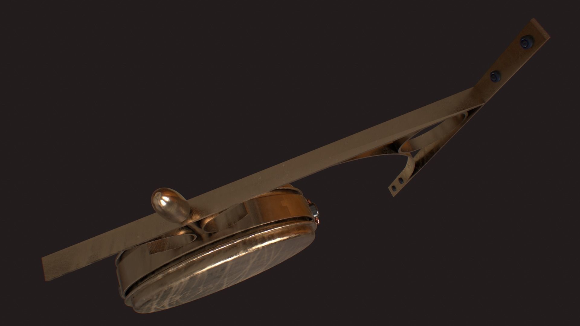 3D model Antique Railway Station Clock VR / AR / low-poly | CGTrader