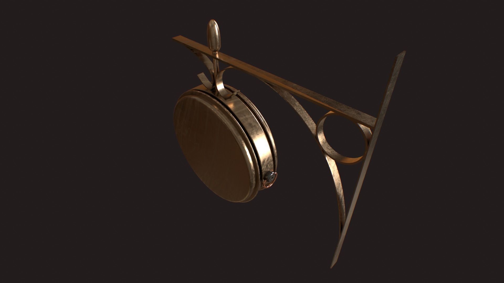 3D model Antique Railway Station Clock VR / AR / low-poly | CGTrader