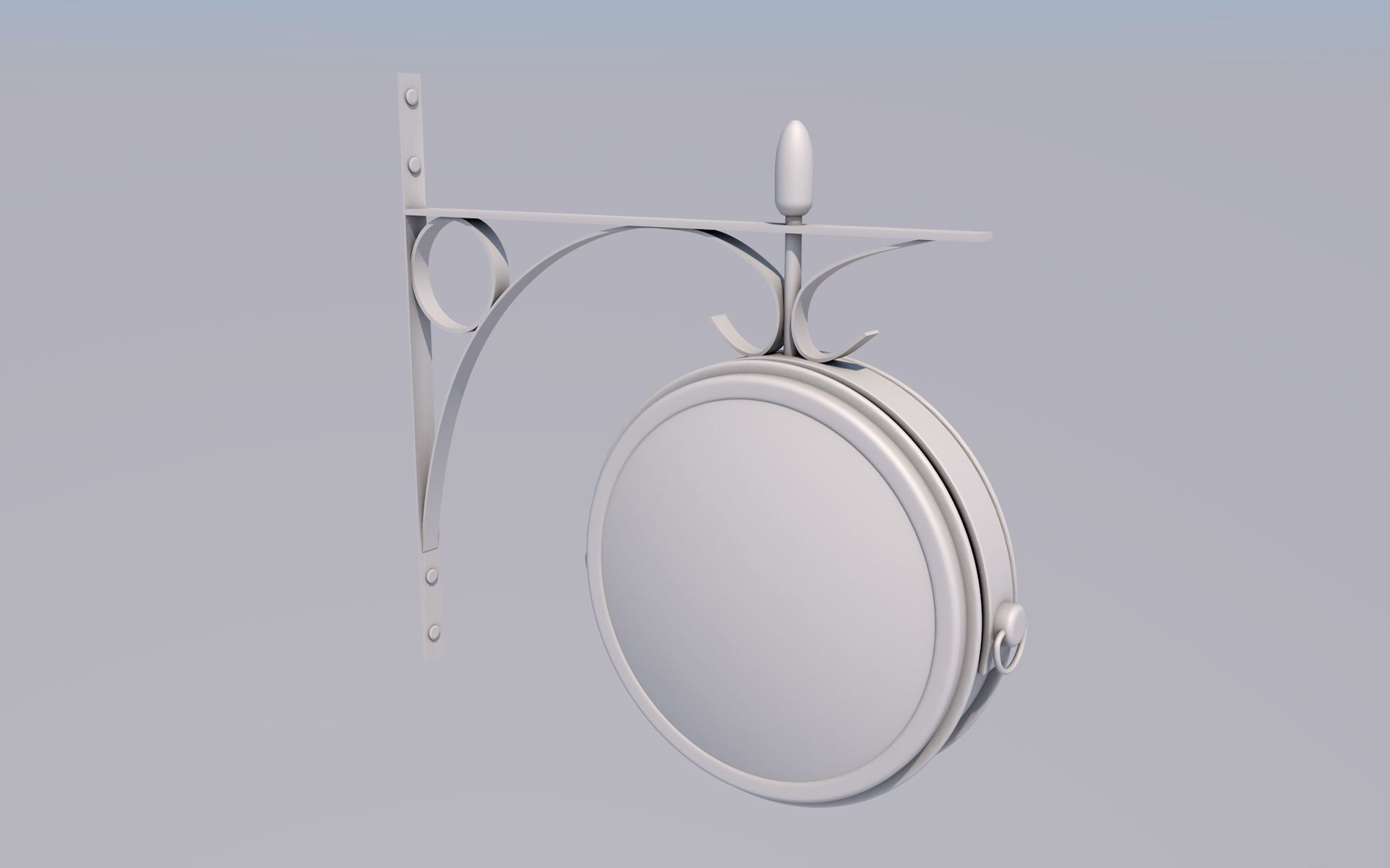 3D model Antique Railway Station Clock VR / AR / low-poly | CGTrader
