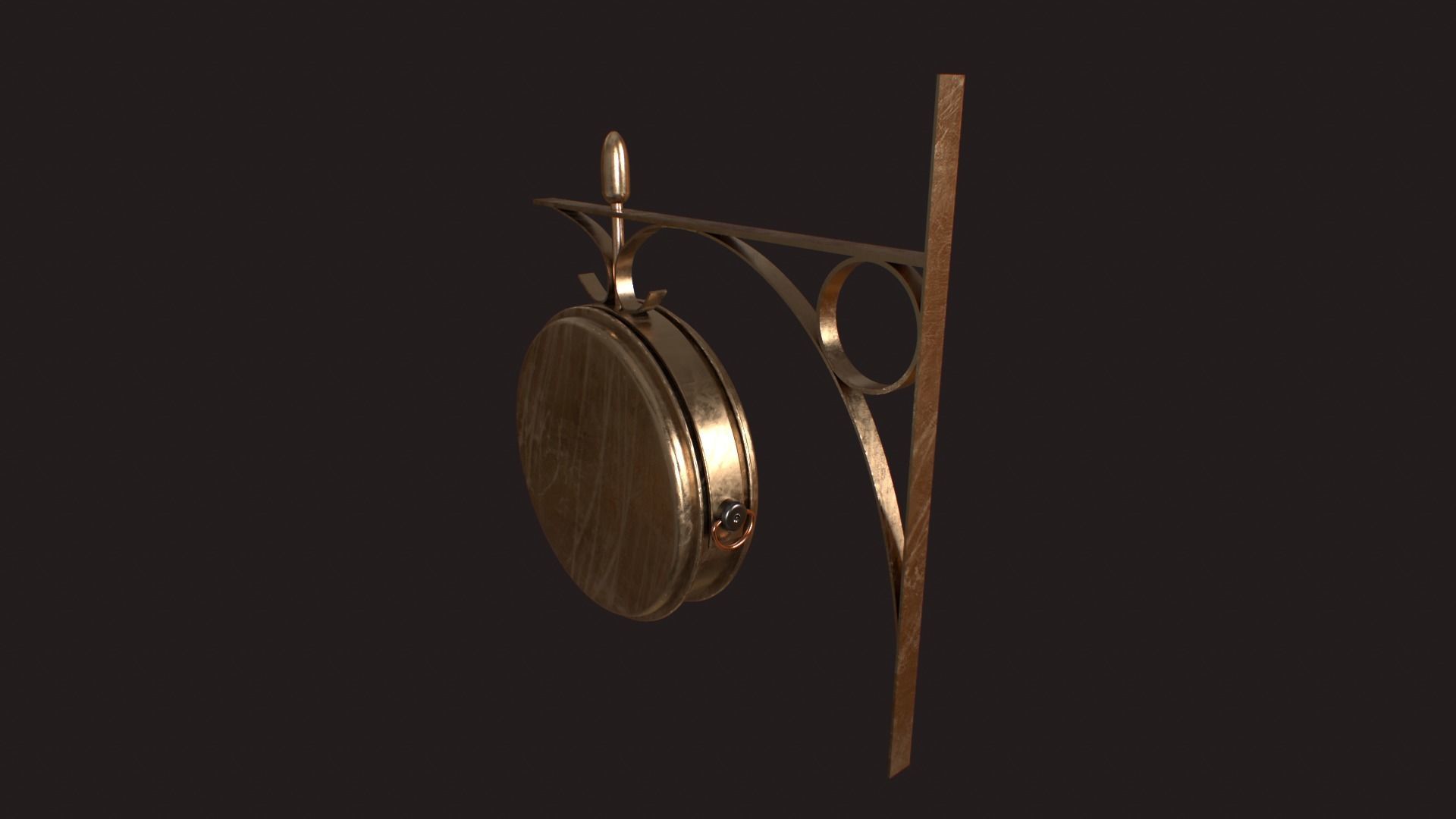 3D model Antique Railway Station Clock VR / AR / low-poly | CGTrader