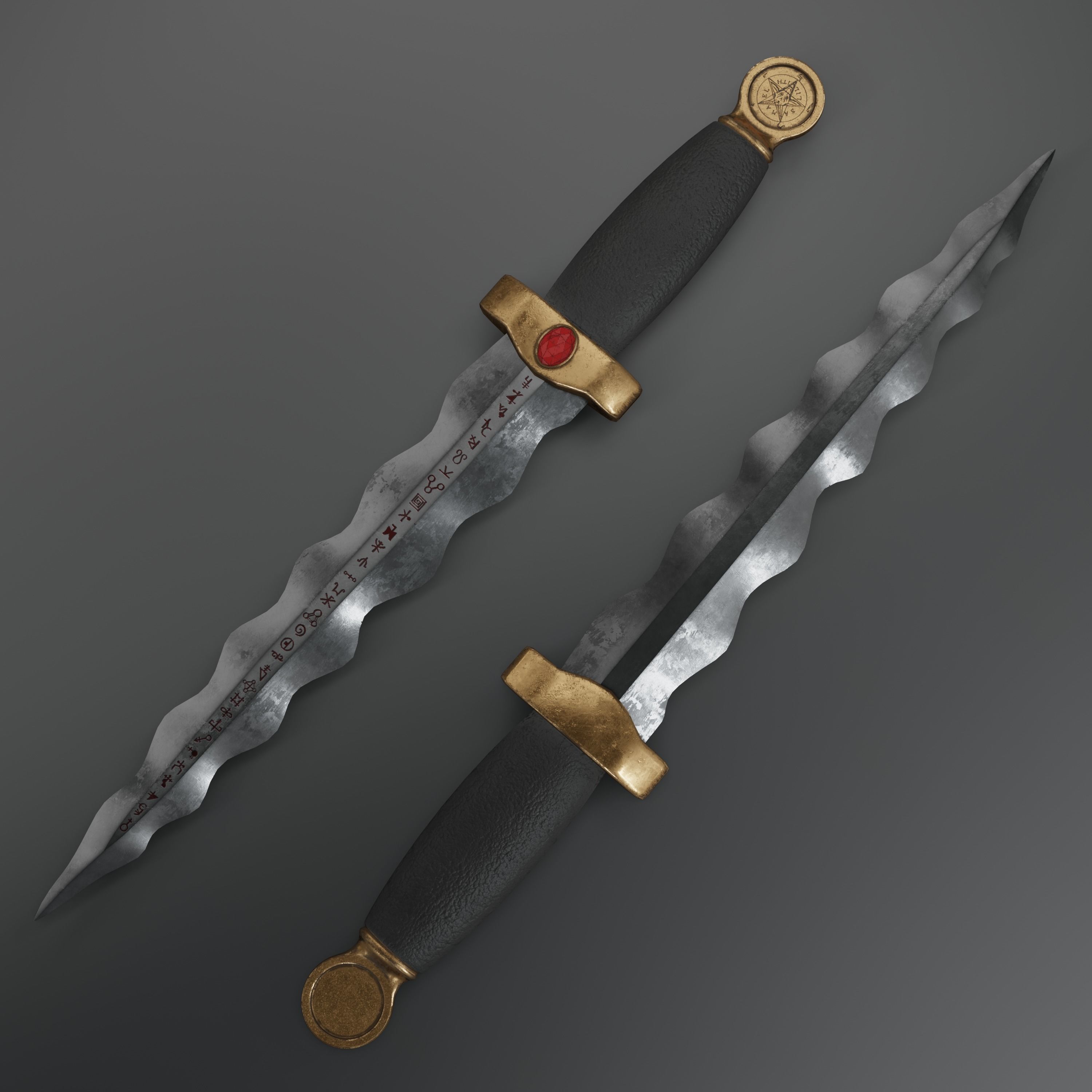 Ritualistic Dagger 3D model | CGTrader