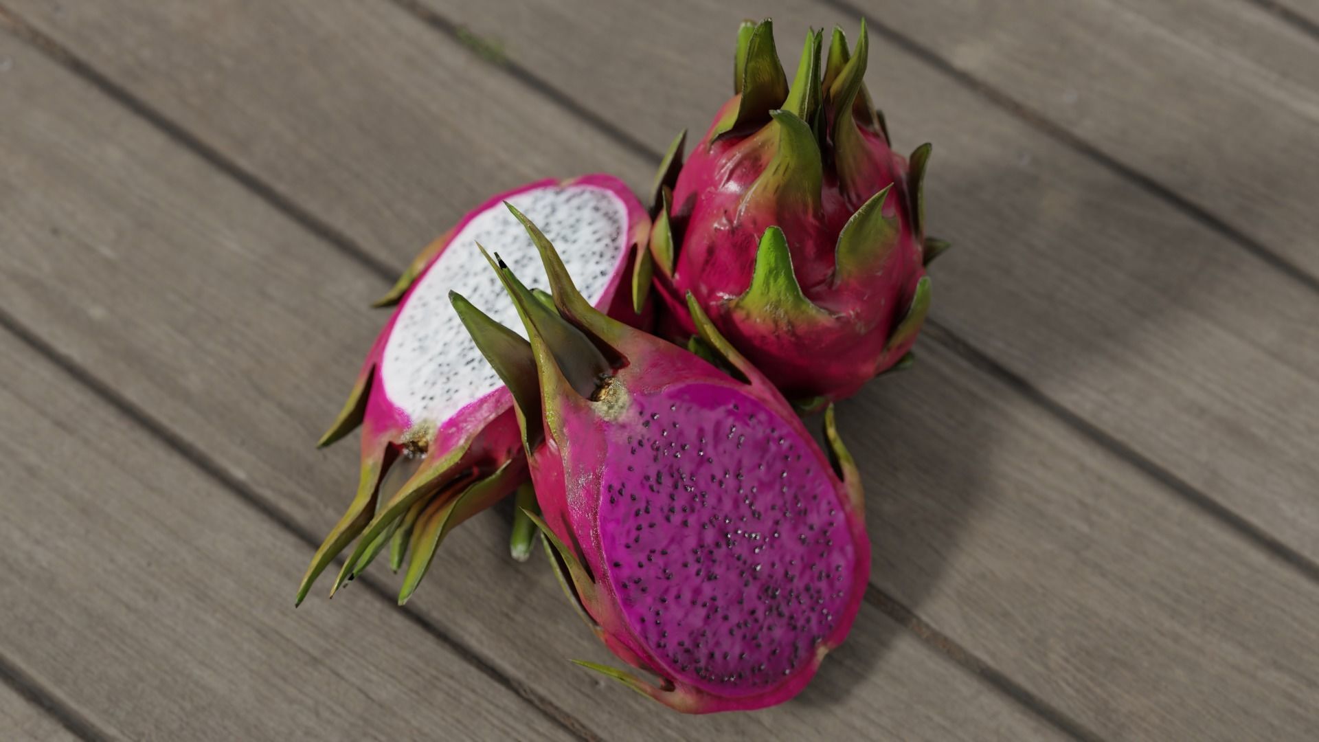 3D model Dragon fruit - Pitaya VR / AR / low-poly | CGTrader