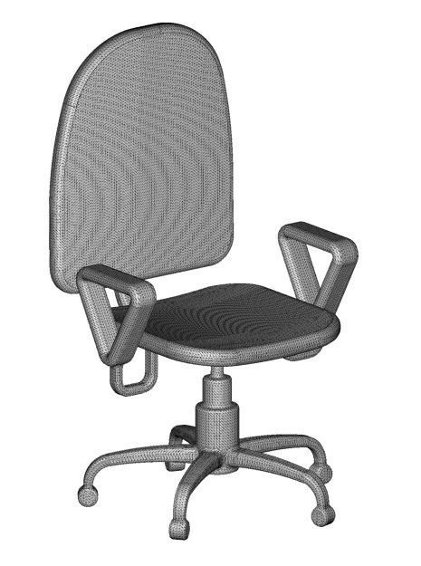 Stylish Office Chair 3D model 3D printable | CGTrader
