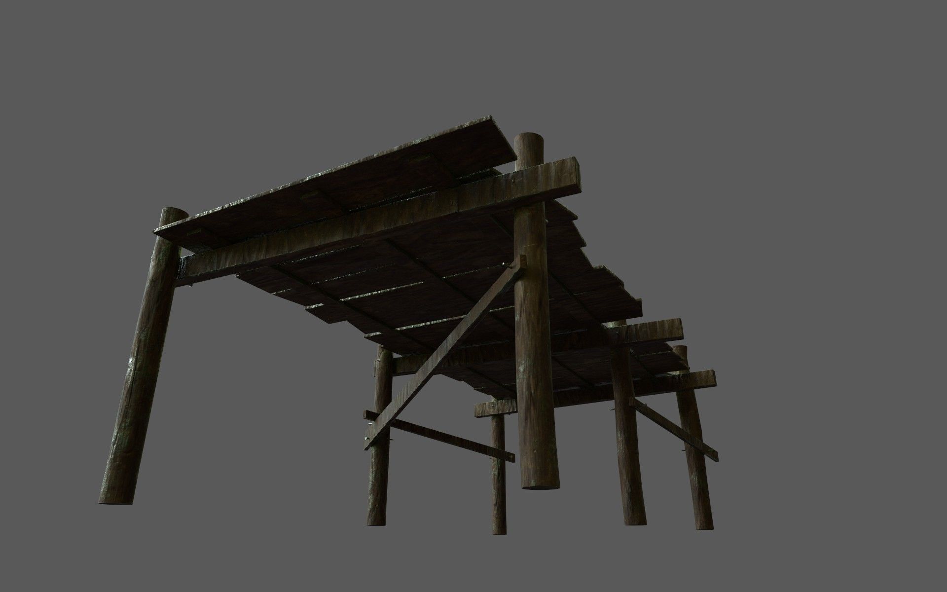 3D model wooden jetty VR / AR / low-poly | CGTrader