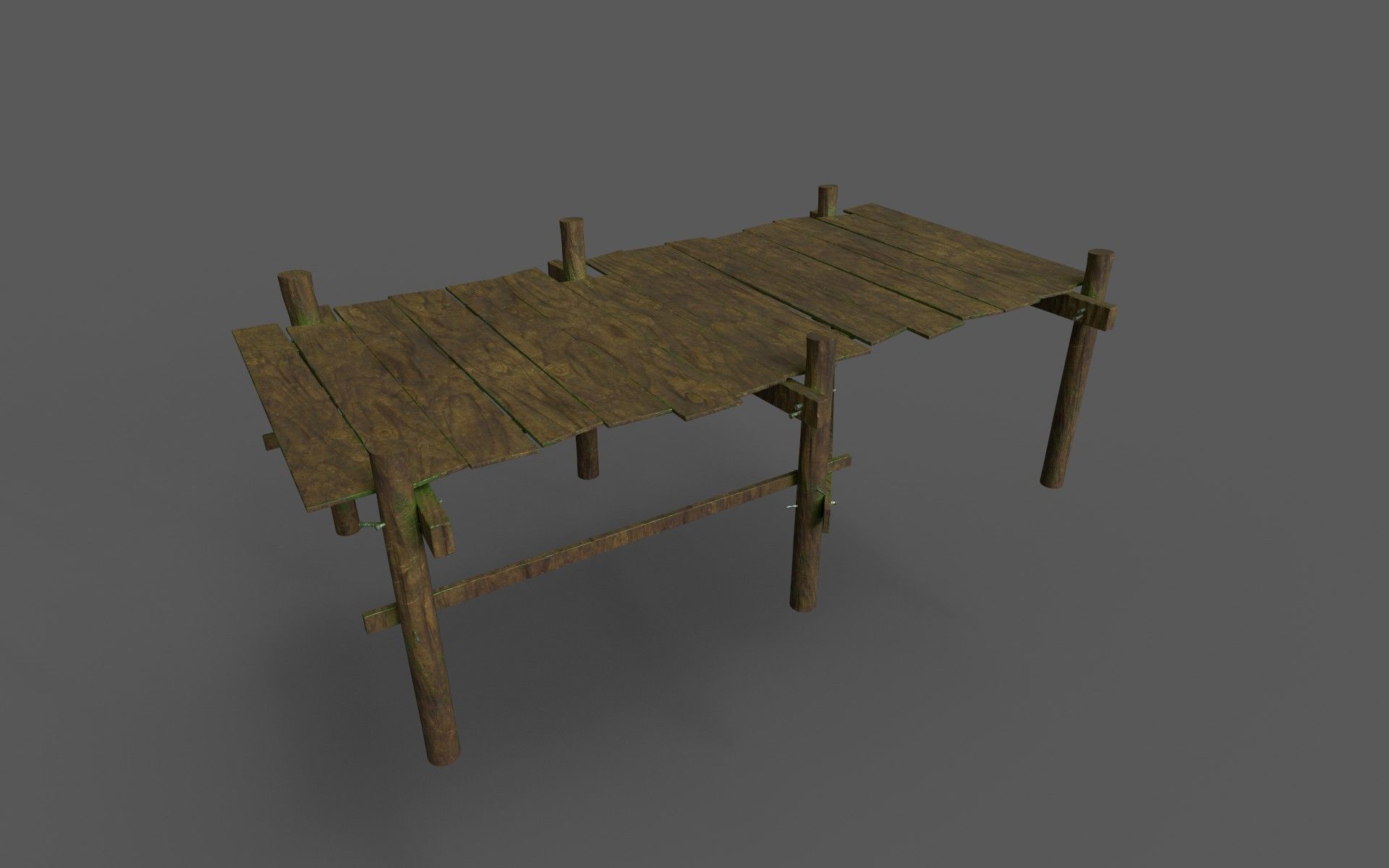 3D model wooden jetty VR / AR / low-poly | CGTrader