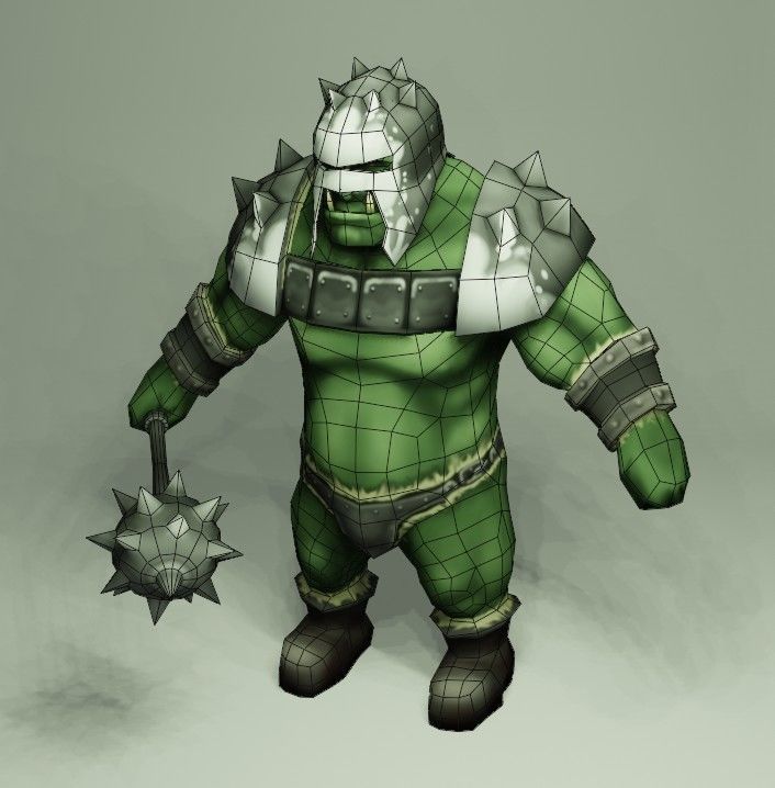 3D model Lowpoly beefy orc VR / AR / low-poly | CGTrader