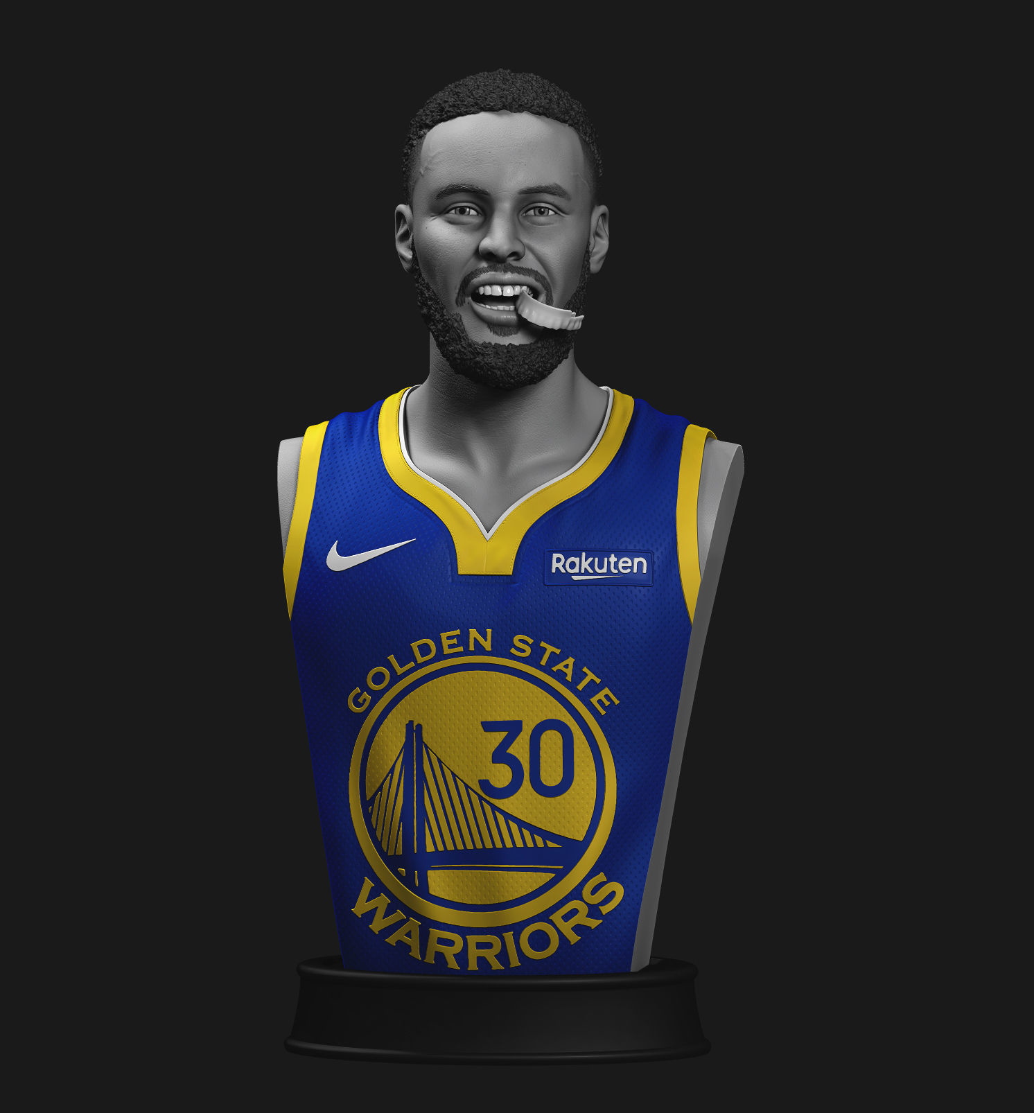 Stephen Curry Bust 3D model 3D printable | CGTrader