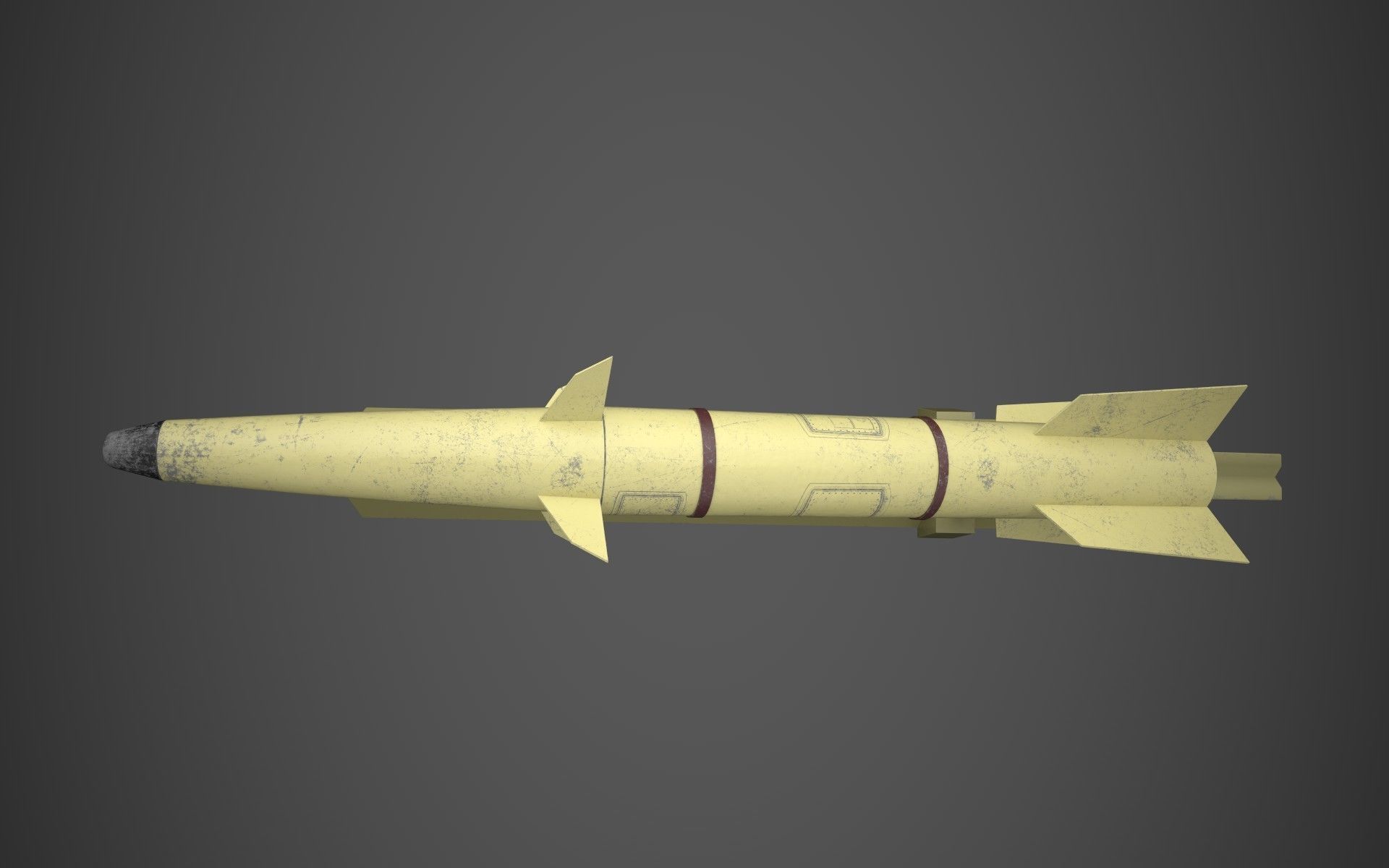 3D model missile VR / AR / low-poly | CGTrader