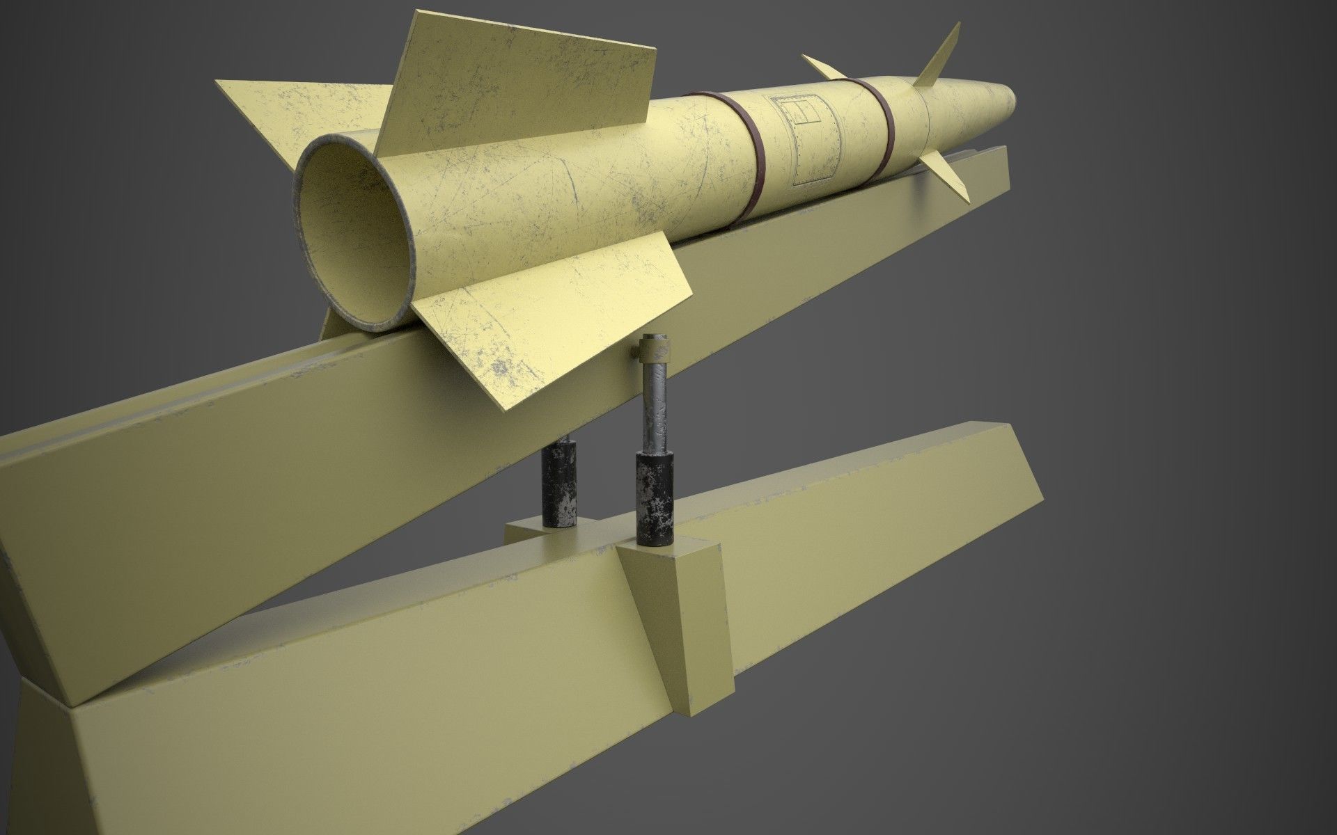 3D model missile VR / AR / low-poly | CGTrader