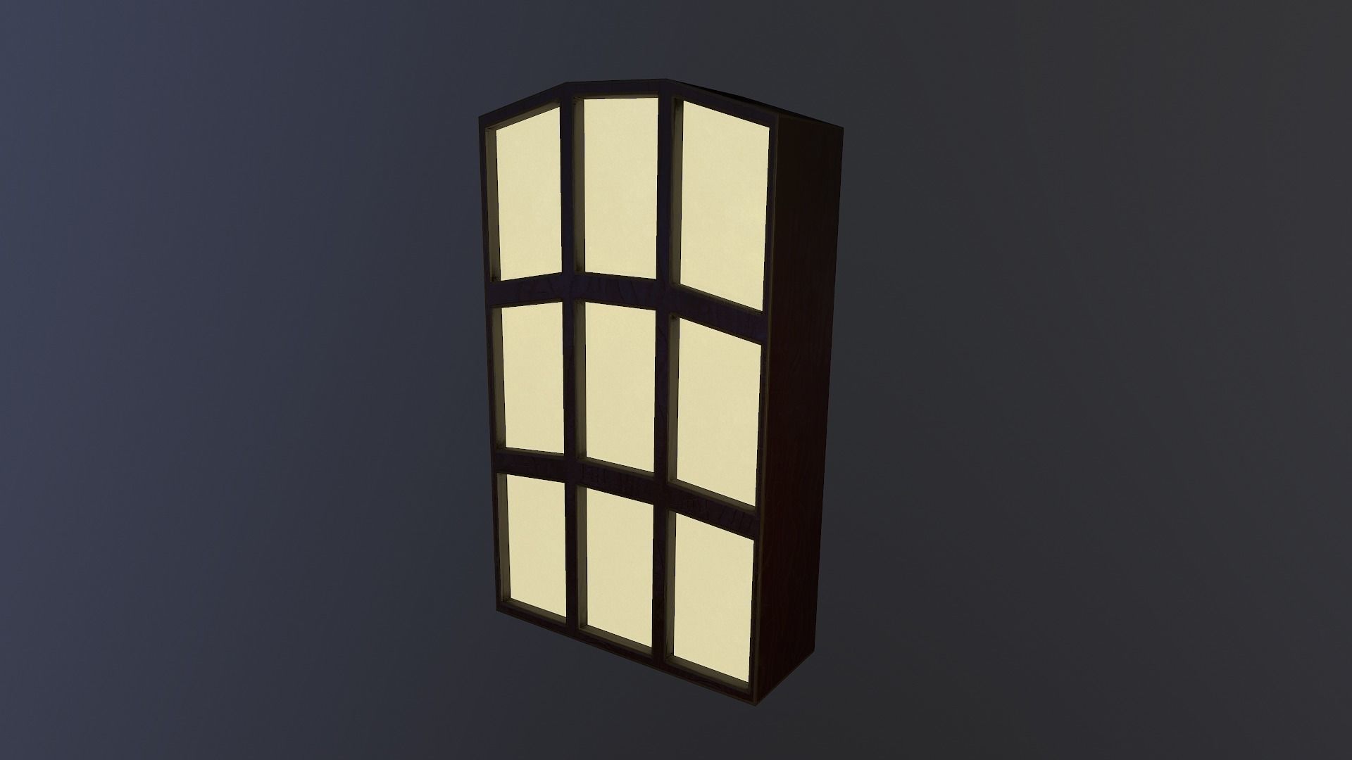 Low Poly Window door with windows free VR / AR / low-poly 3D model ...