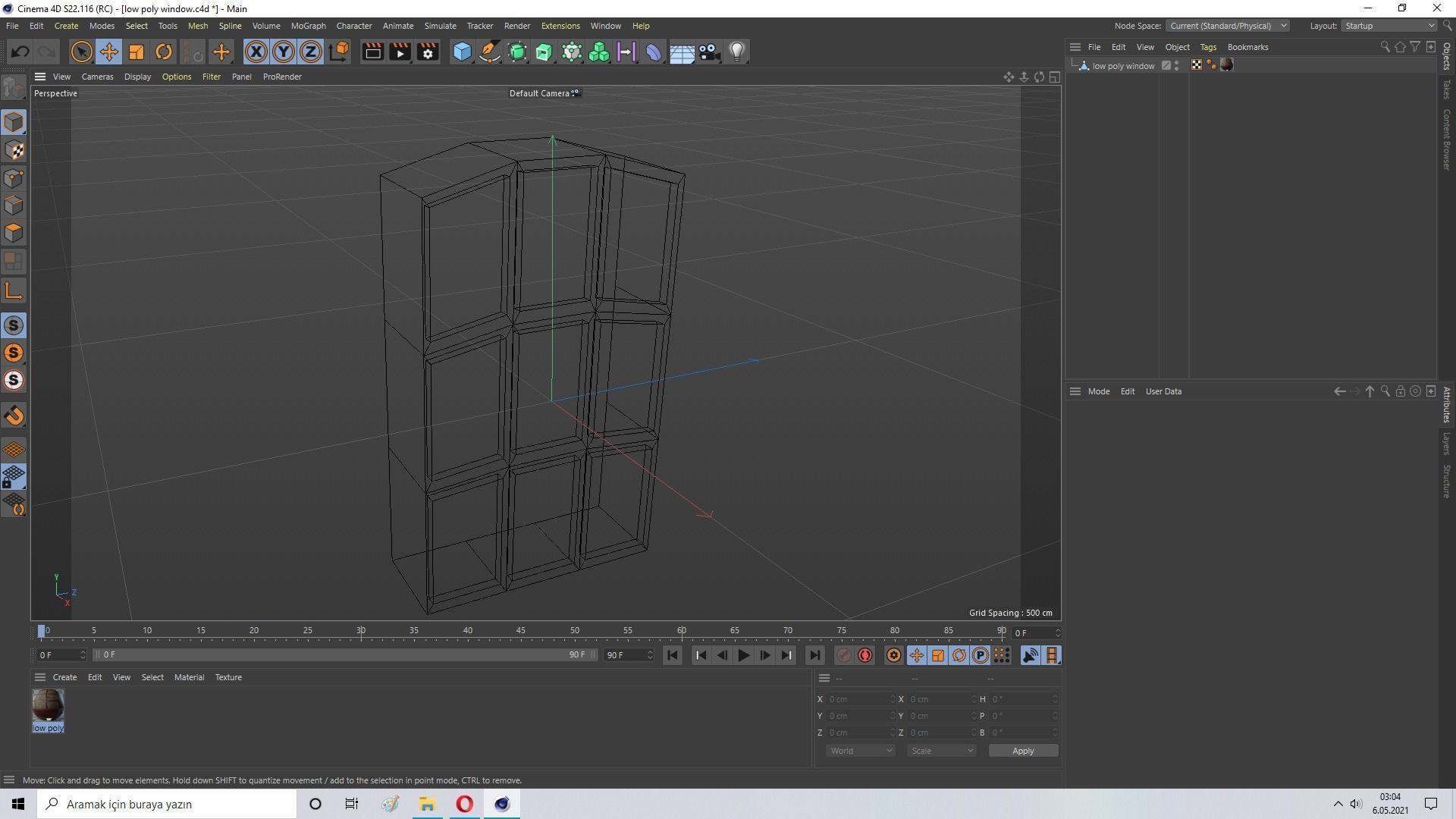 Low Poly Window door with windows free VR / AR / low-poly 3D model ...