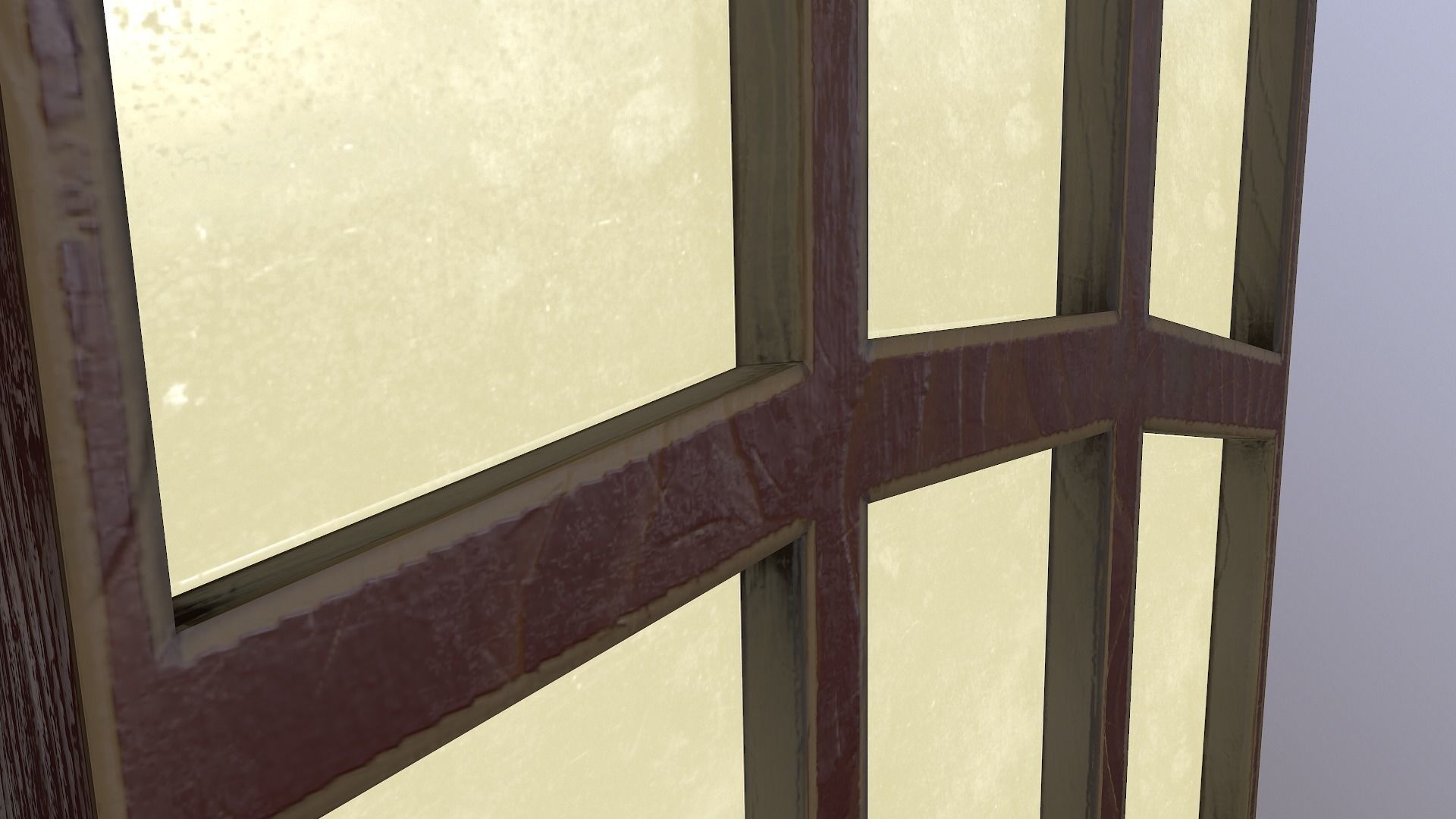 Low Poly Window door with windows free VR / AR / low-poly 3D model ...