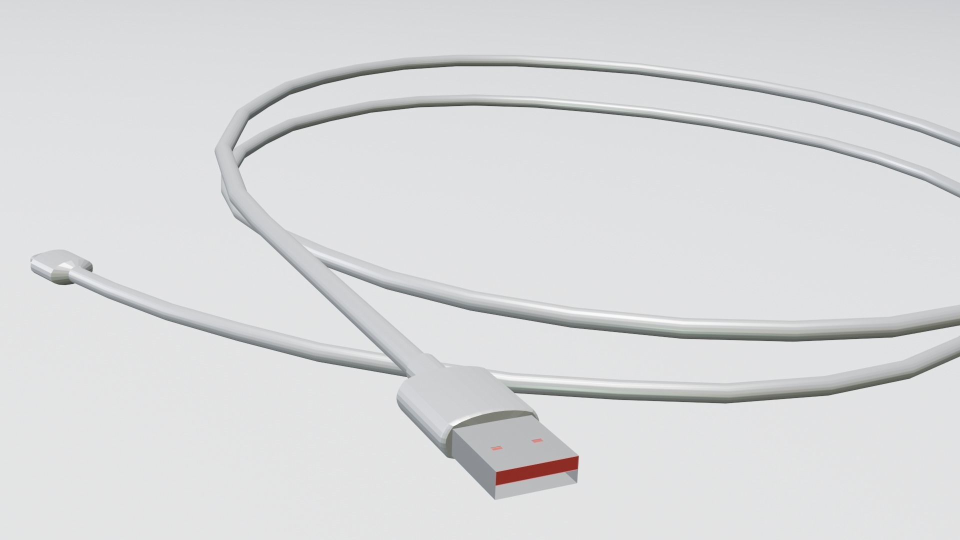 3D model USB-Cable Data Cable VR / AR / low-poly | CGTrader