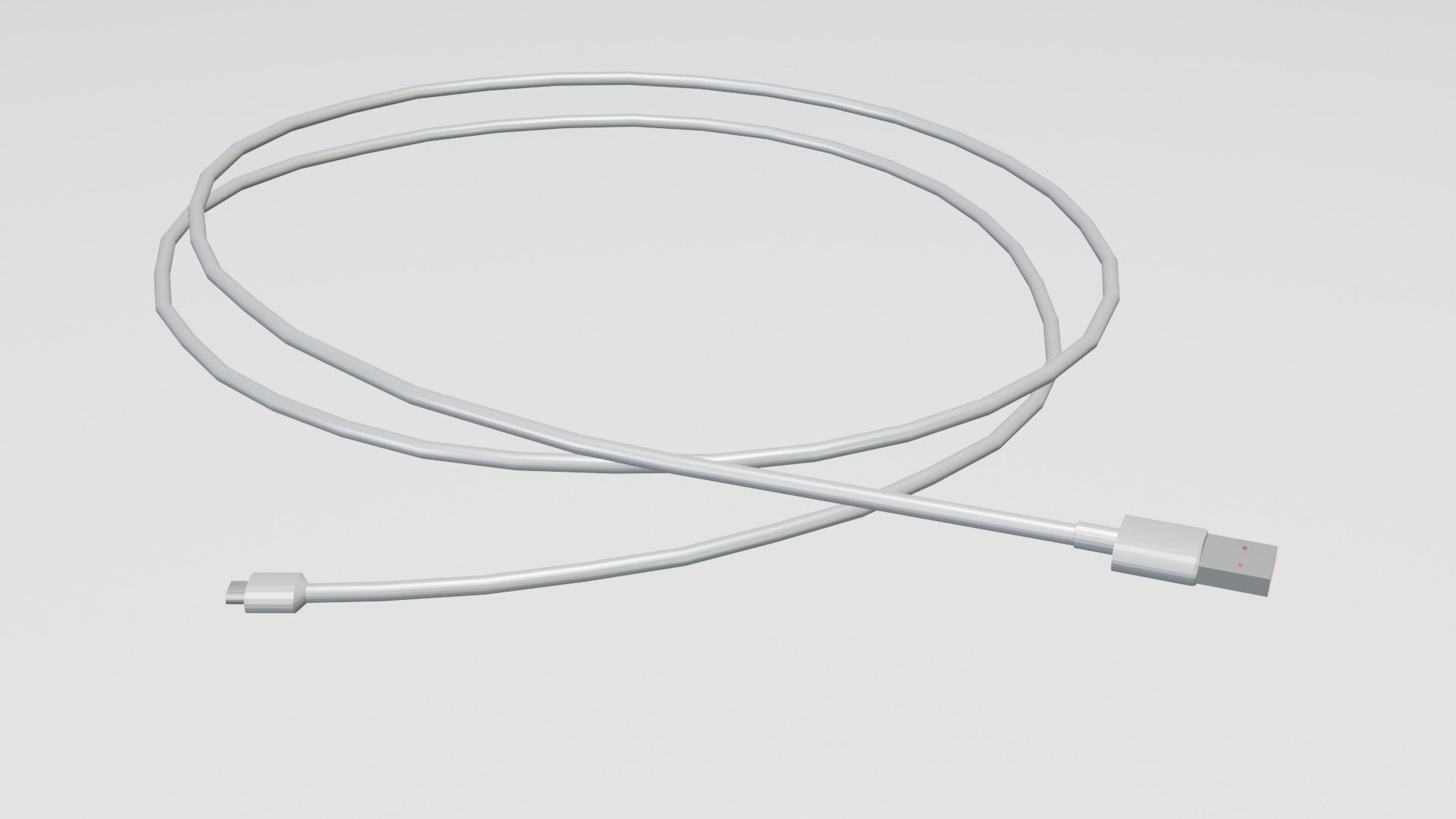 3D model USB-Cable Data Cable VR / AR / low-poly | CGTrader