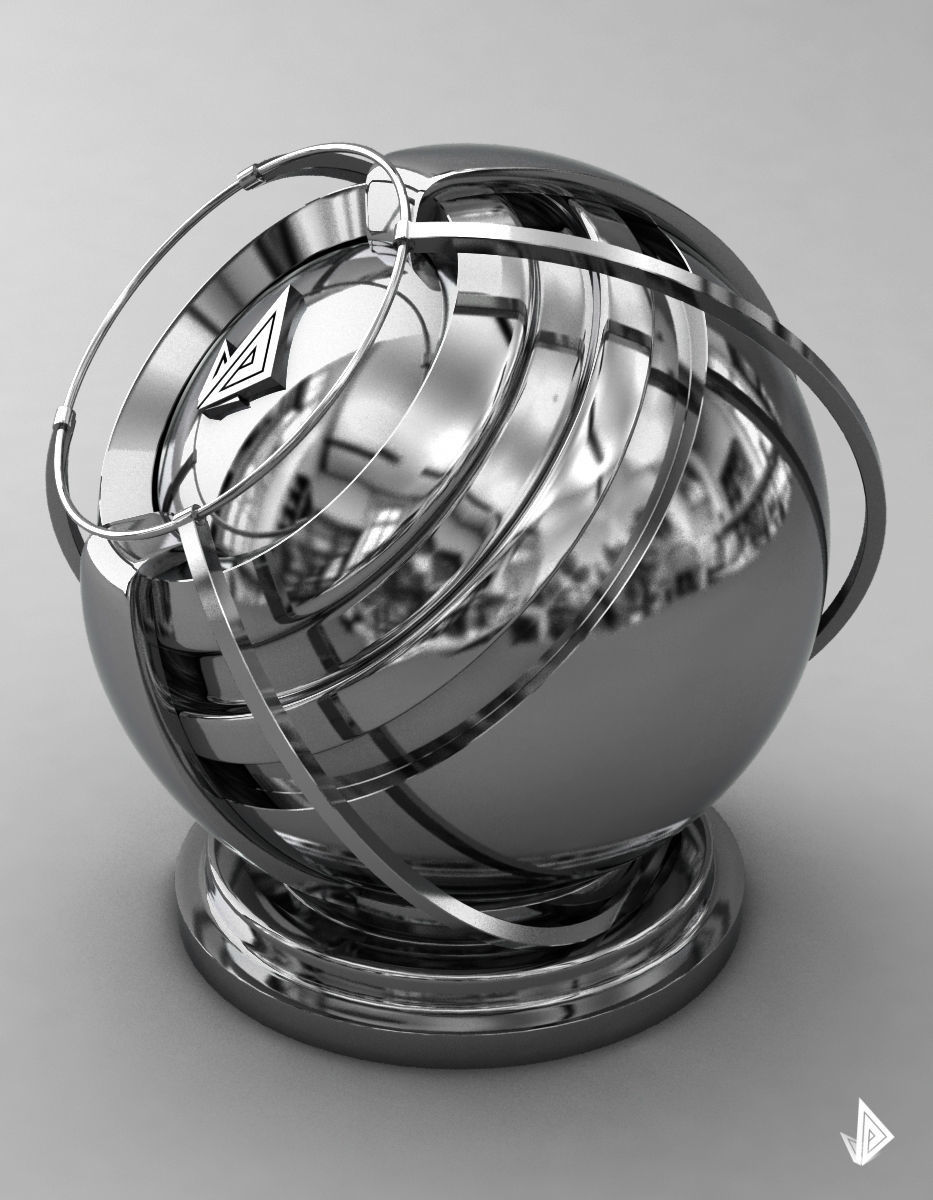 VRAY SHADER---METAL---Chromium Texture | CGTrader