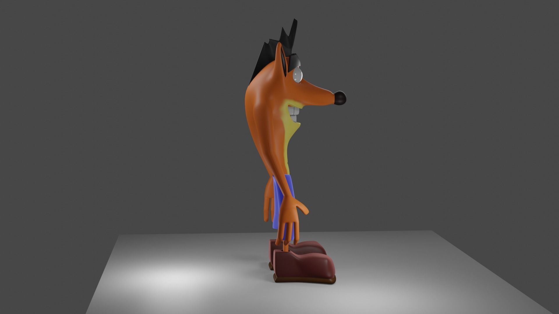 3D model Crash Bandicoot Rigged in Blender VR / AR / low-poly | CGTrader