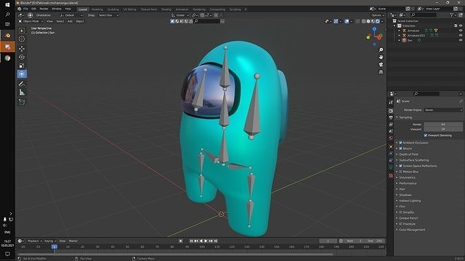 Among Us free 3D model | CGTrader