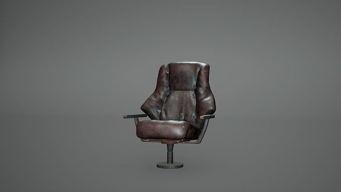 3D model Cyberpunk Office Chair Low Poly Game Ready VR / AR / low-poly ...