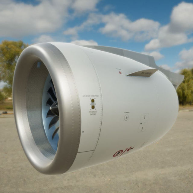 3D model turbine engine A320 Neo VR / AR / low-poly | CGTrader