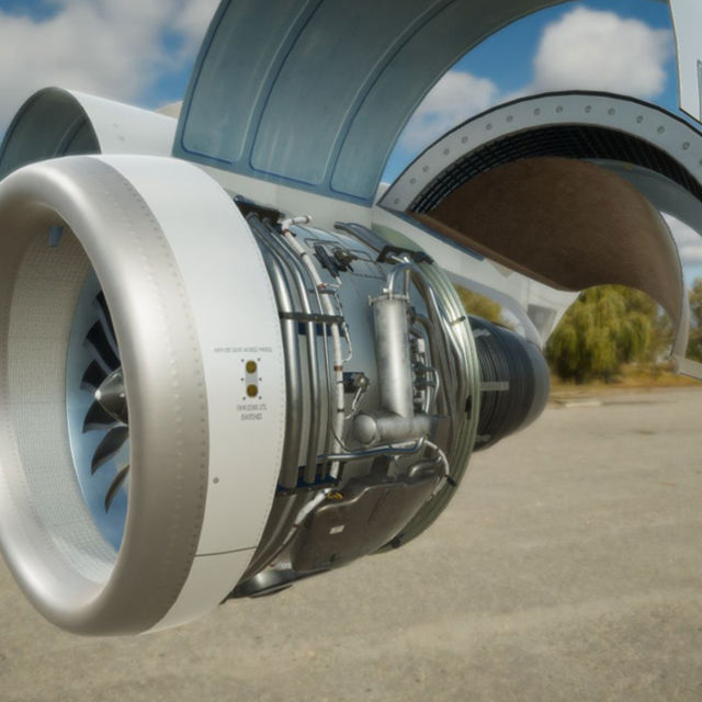 3D model turbine engine A320 Neo VR / AR / low-poly | CGTrader