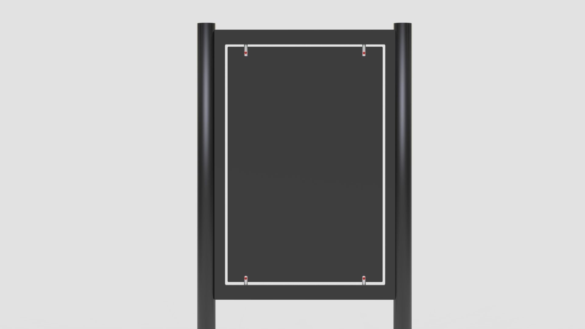 Pavement Sign Outdoor Advertising city light 3D model | CGTrader