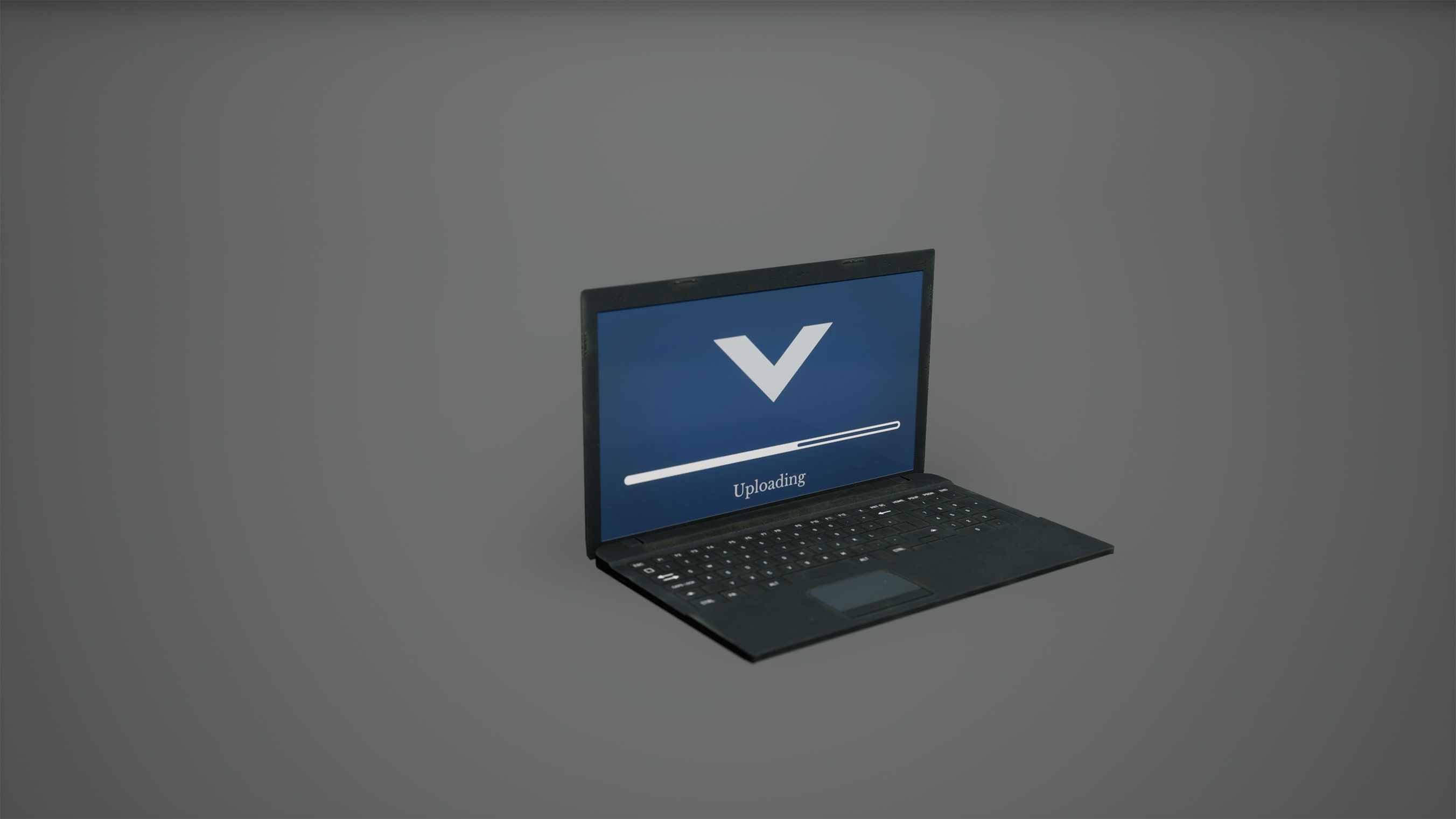 3D model Cyberpunk Laptop Set Low Poly Game Ready VR / AR / low-poly ...