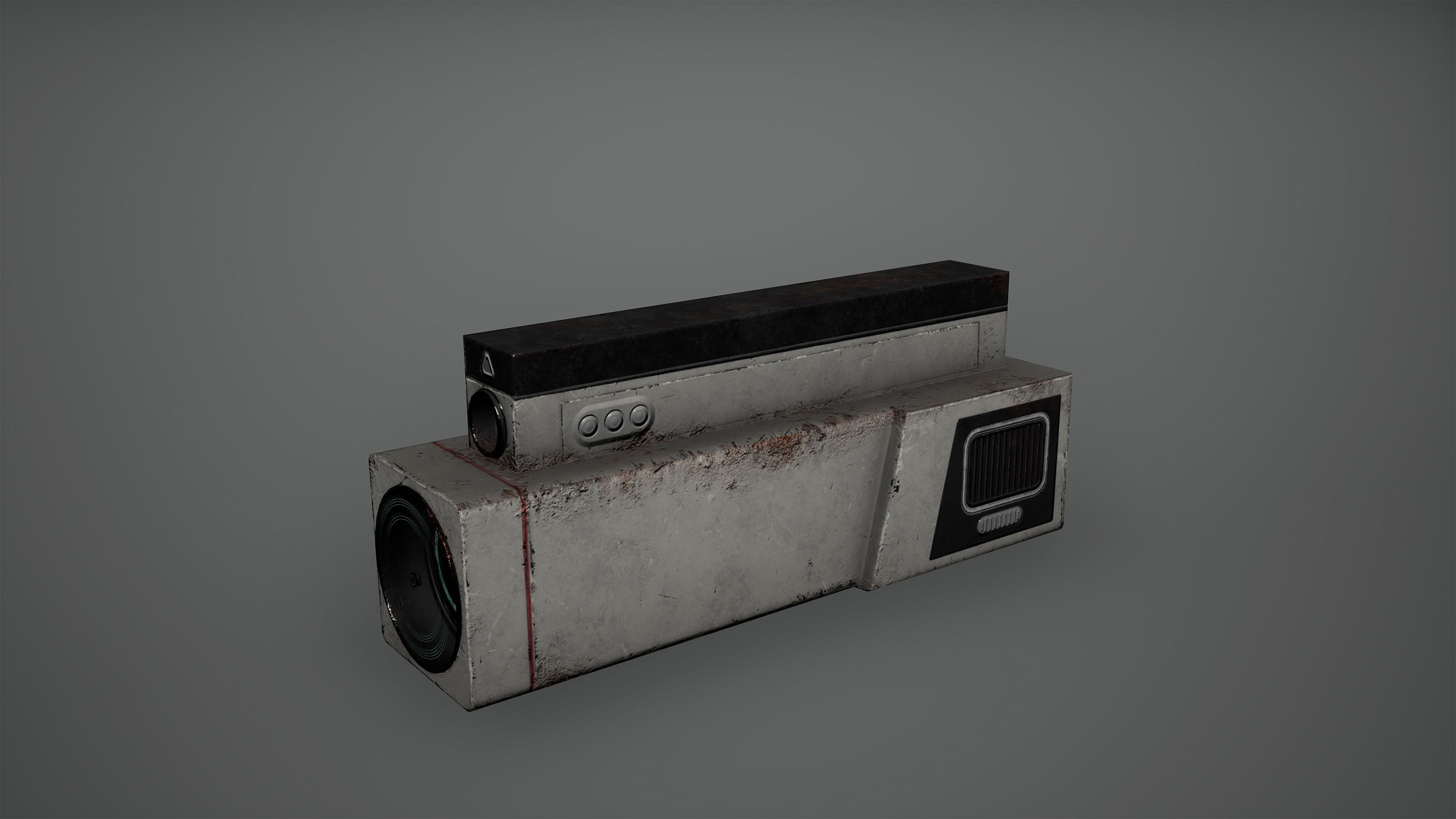 3D model Cyberpunk Vent with Fan Low Poly Game Ready VR / AR / low-poly ...