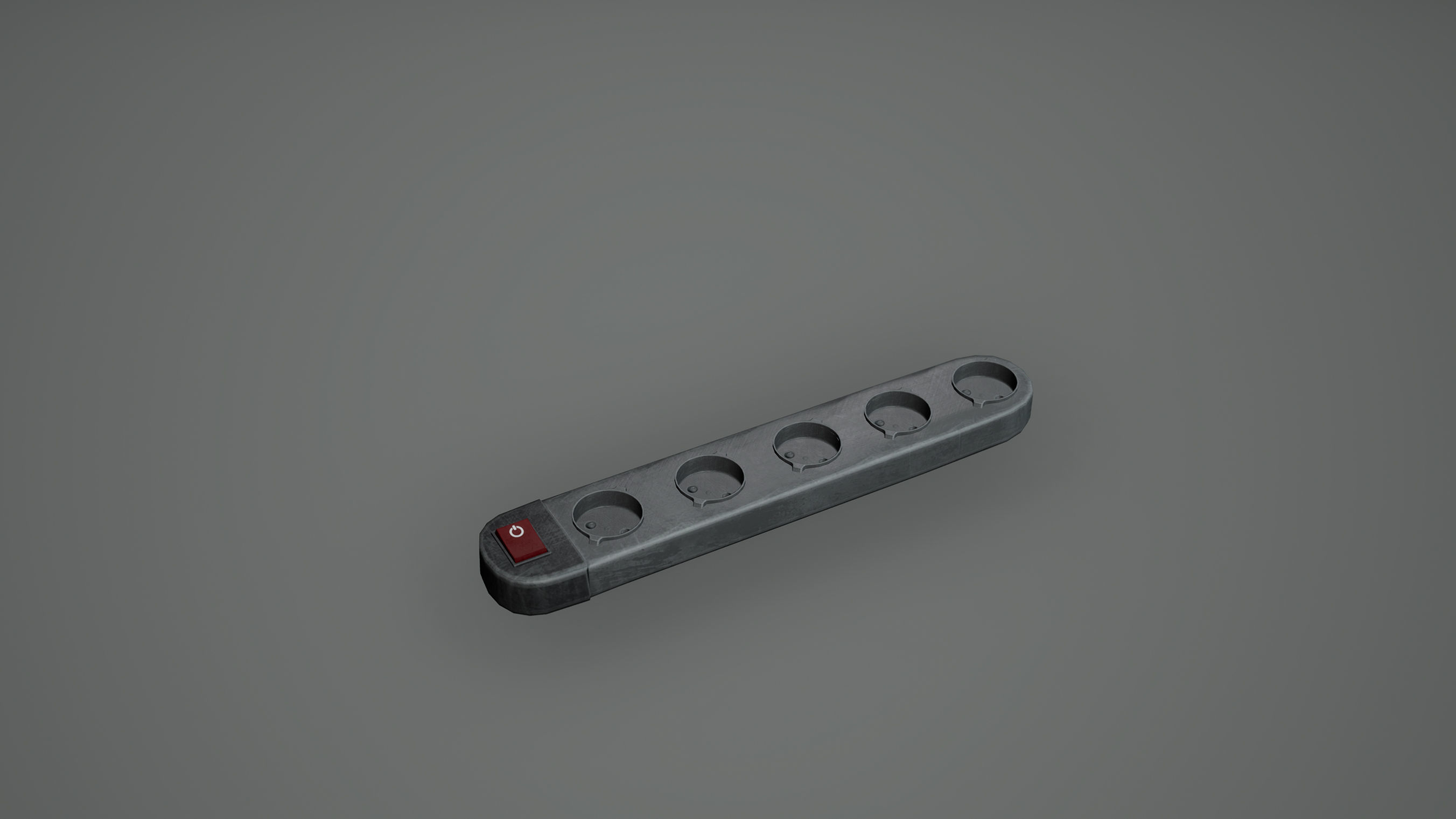 3D model Cyberpunk Cable Outlet Socket Set Low Poly Game Ready VR / AR ...