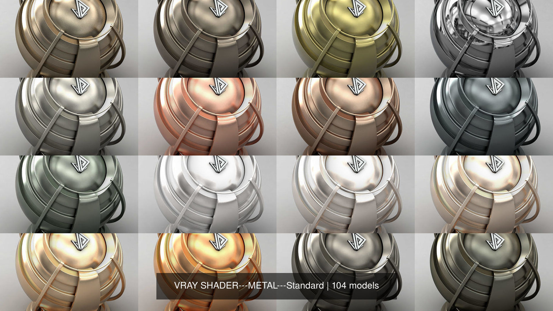 VRAY SHADER---METAL---Standard 3D Model Collection | CGTrader