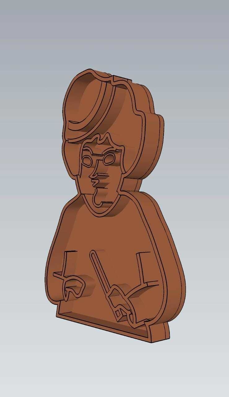 Harry Potter Dolores Umbridge Cookie Cutter Stamp Cake Decor 3D model ...