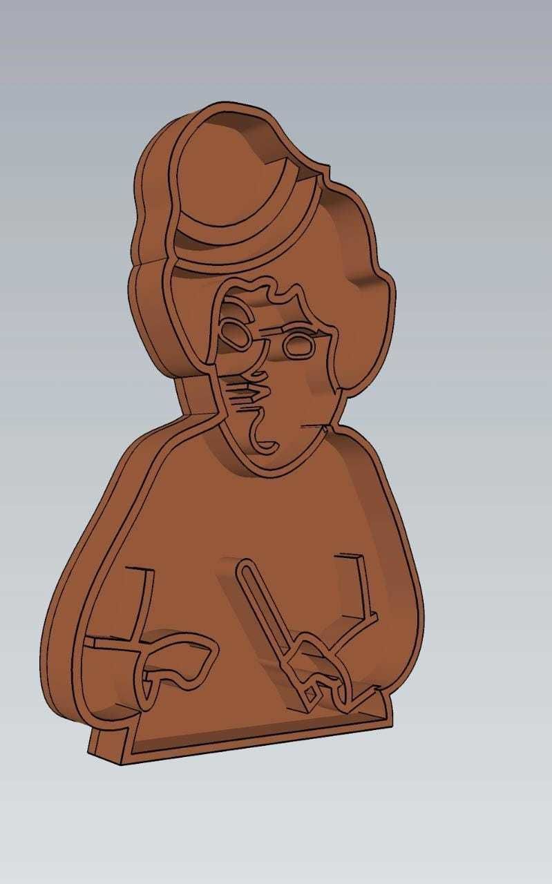 Harry Potter Dolores Umbridge Cookie Cutter Stamp Cake Decor 3D model ...