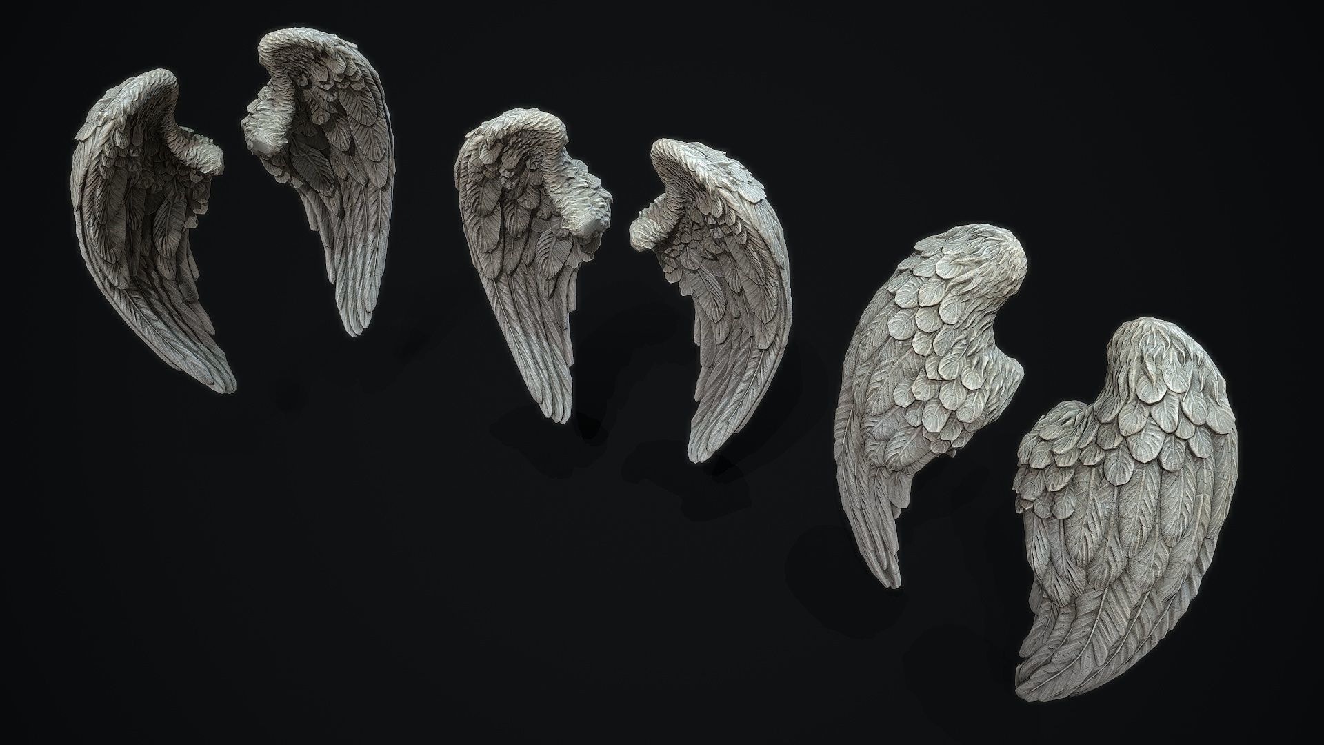 3D model Angel Wings VR / AR / low-poly | CGTrader