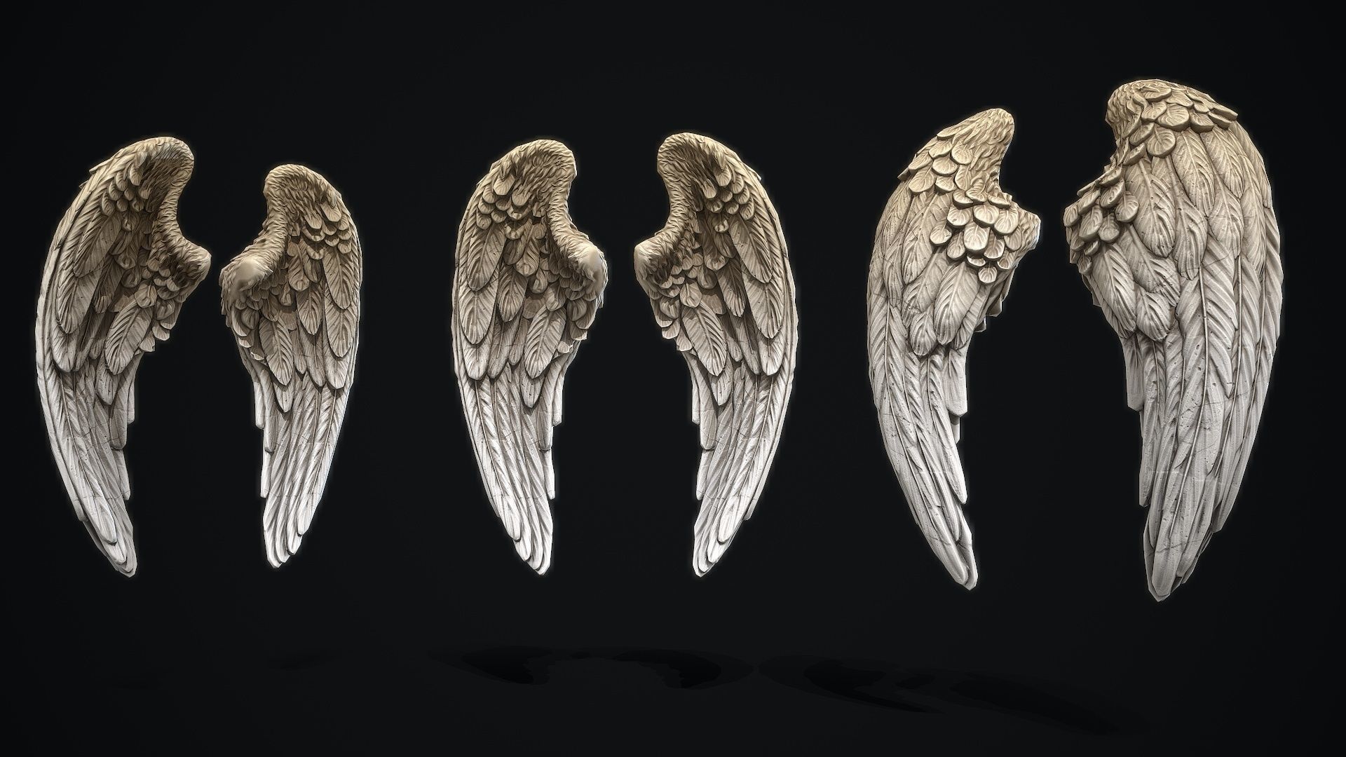 3D model Angel Wings VR / AR / low-poly | CGTrader