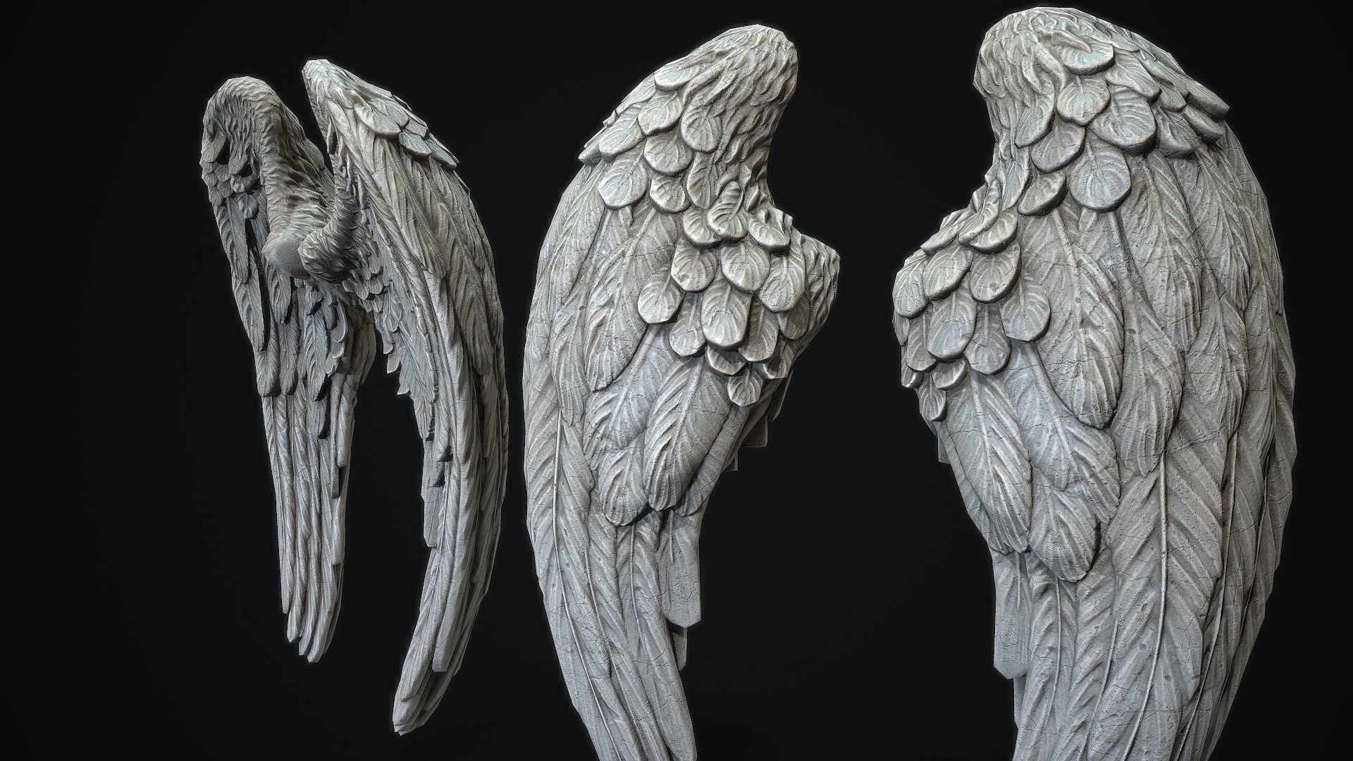 3D model Angel Wings VR / AR / low-poly | CGTrader