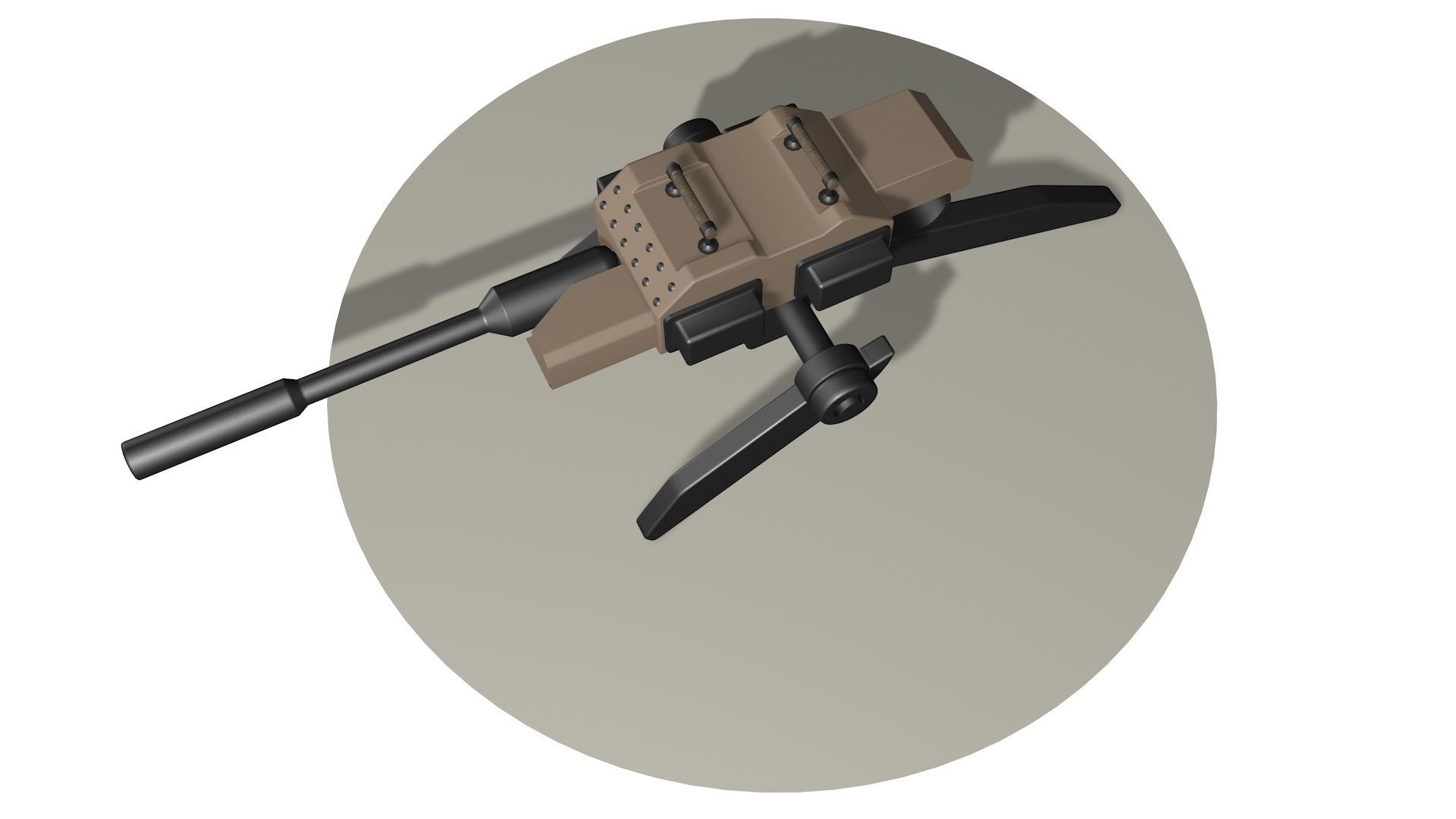 Heavy gun R1 3D model | CGTrader