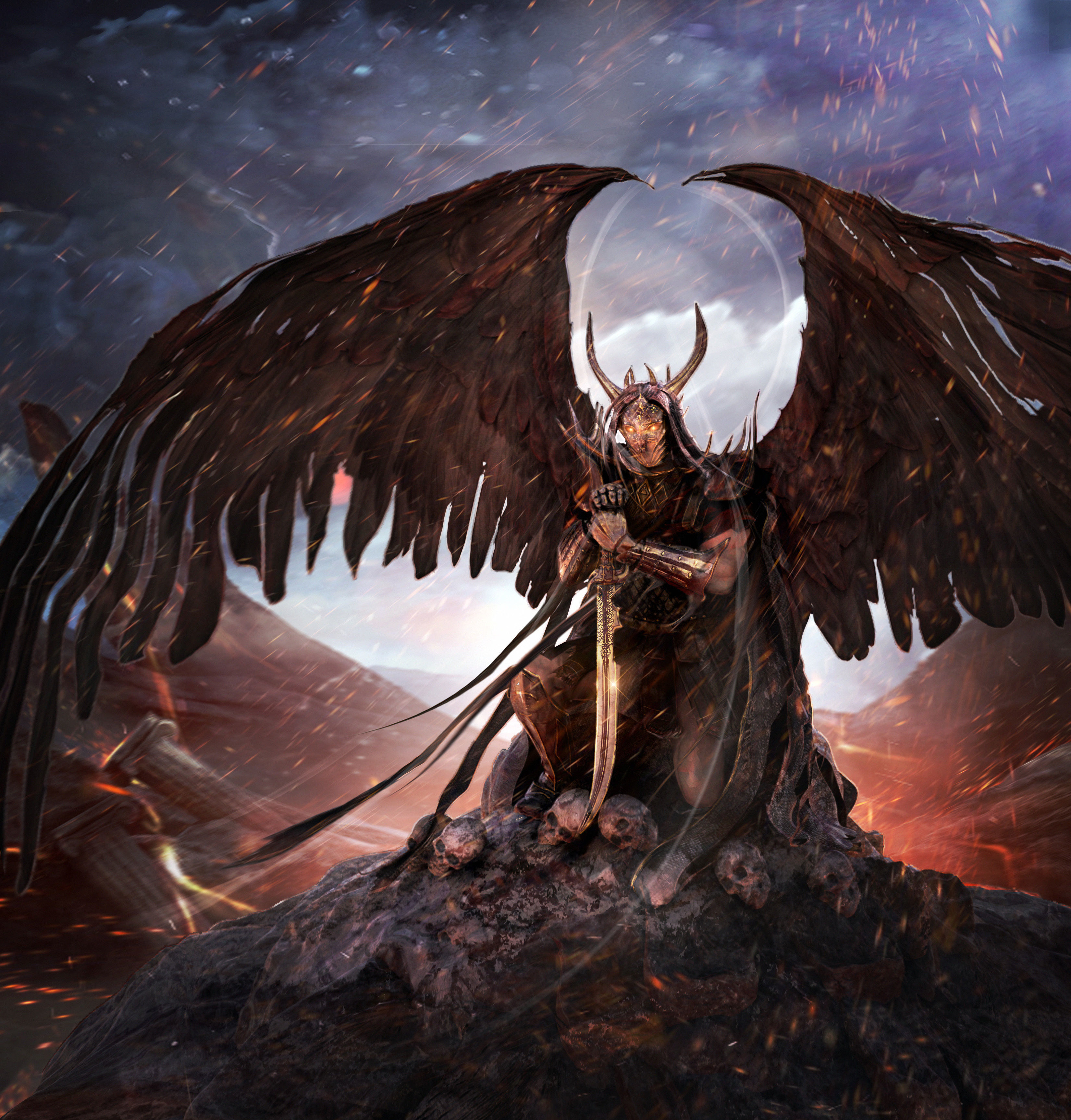 Nehushtan Fallen Angel 3D model | CGTrader